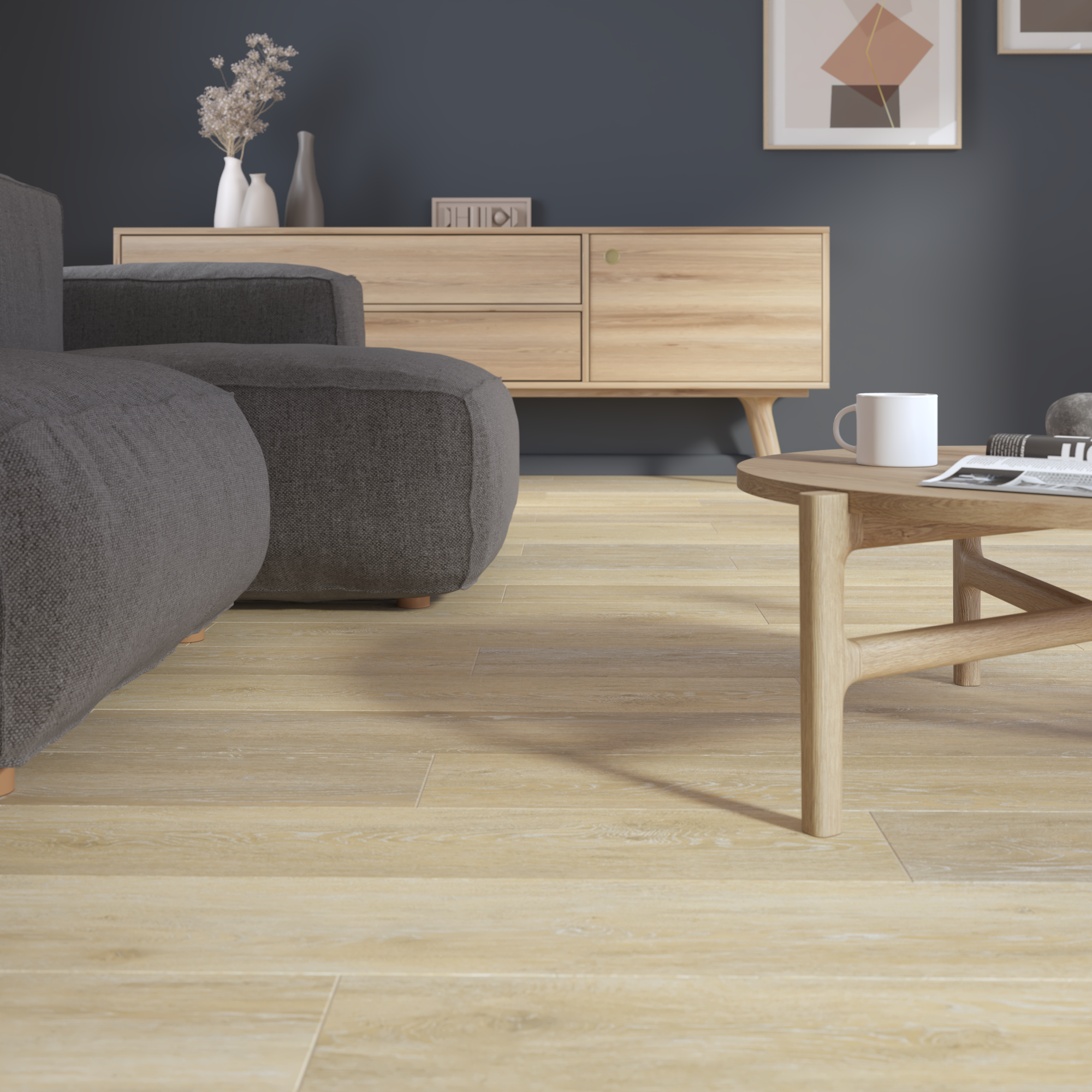 Lame PVC clipsable medio ARTENS Tidore 2 bois naturel | Leroy Merlin