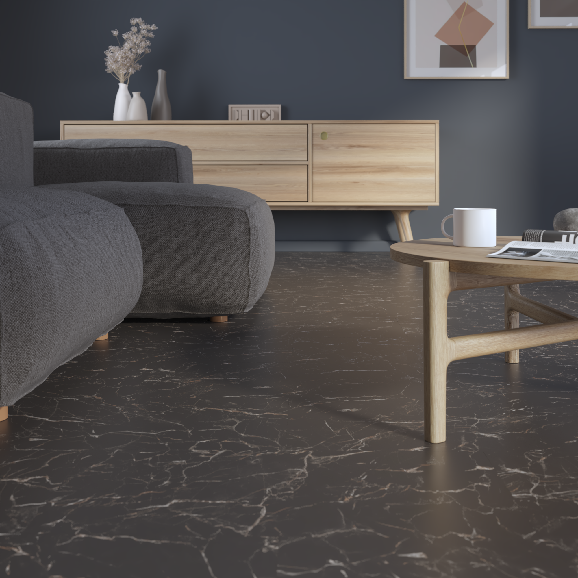 Dalle PVC clipsable medio ARTENS Isernia effet marbre | Leroy Merlin