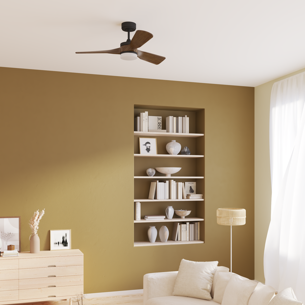 Ventilatore da soffitto Chris marrone , D. 112 cm INSPIRE | Leroy Merlin