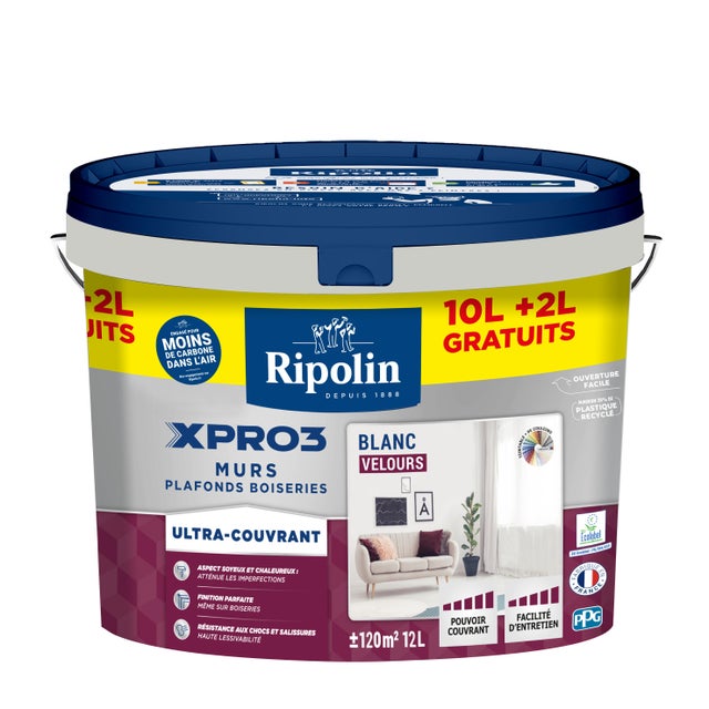 Peinture blanche velours | Leroy Merlin