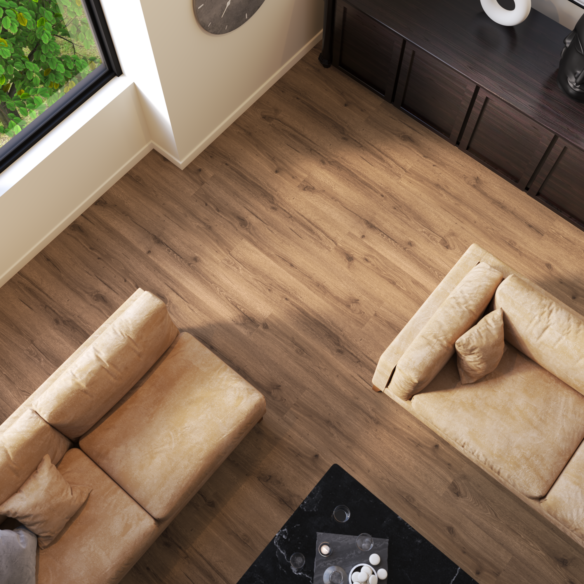 Lame PVC clipsable intenso ARTENS Lucena bois naturel | Leroy Merlin