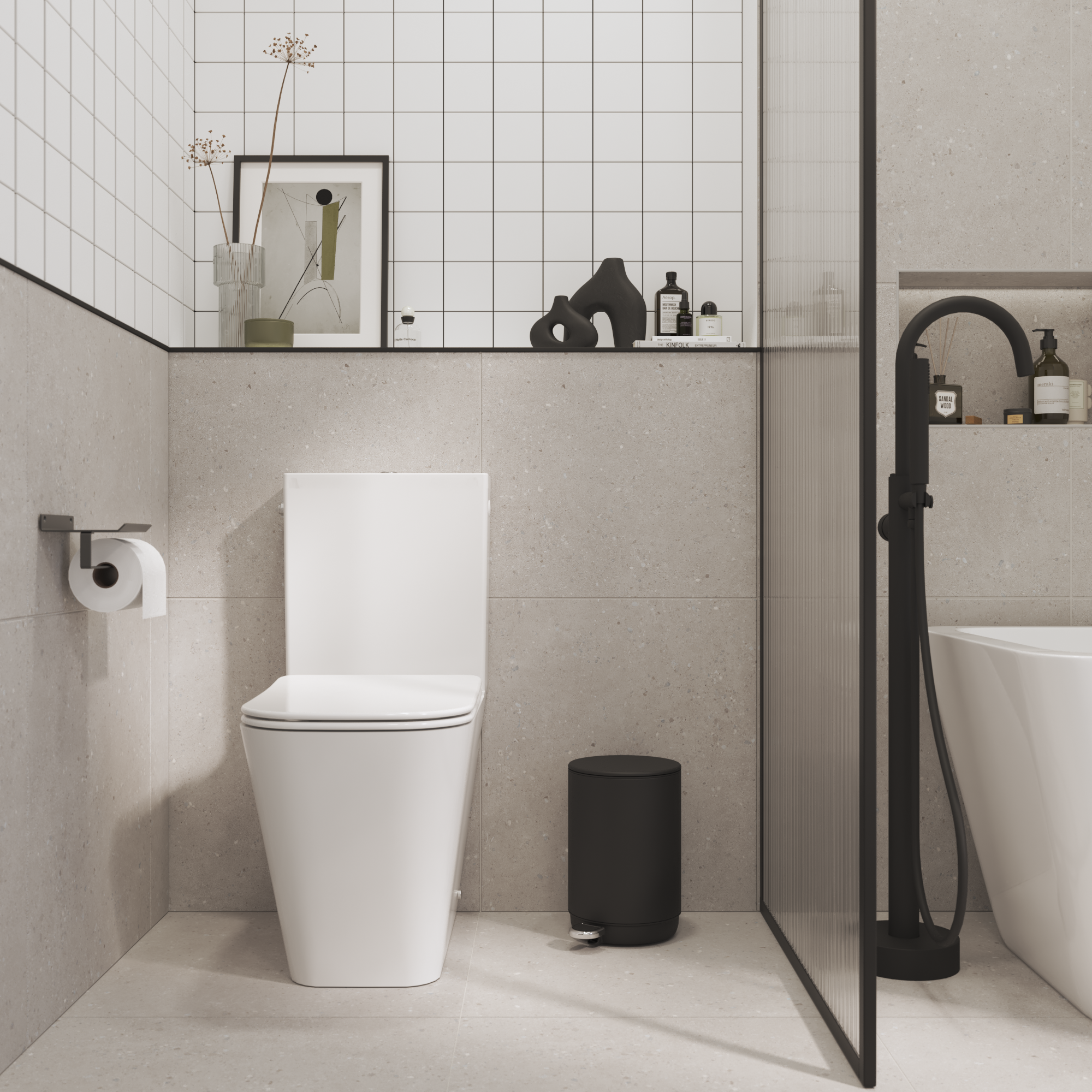 WC kompakt Studio poziom Sensea - Leroy Merlin