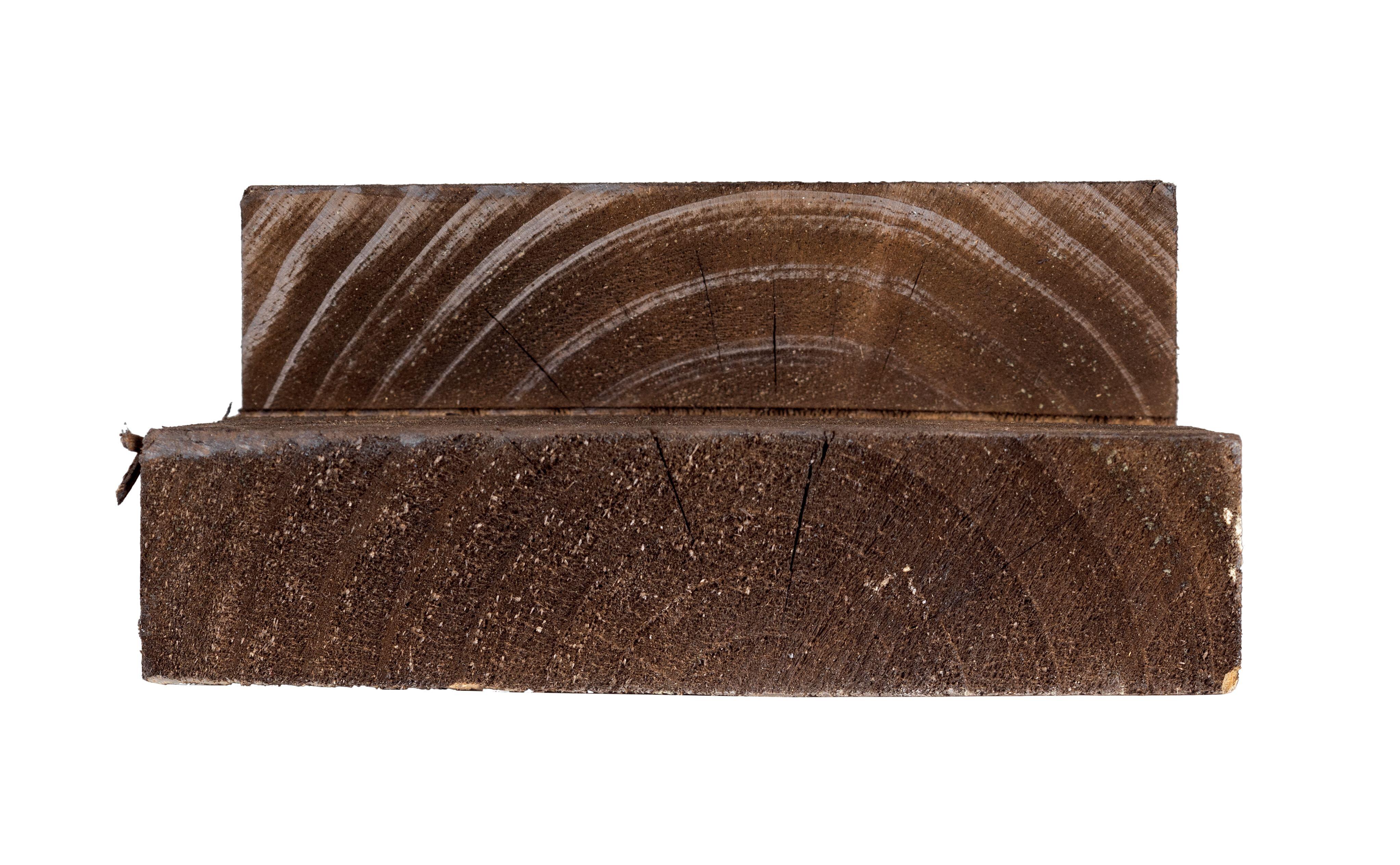 Traviesa de madera para revestimiento 10 x 20 x 122 cm - Elmandela