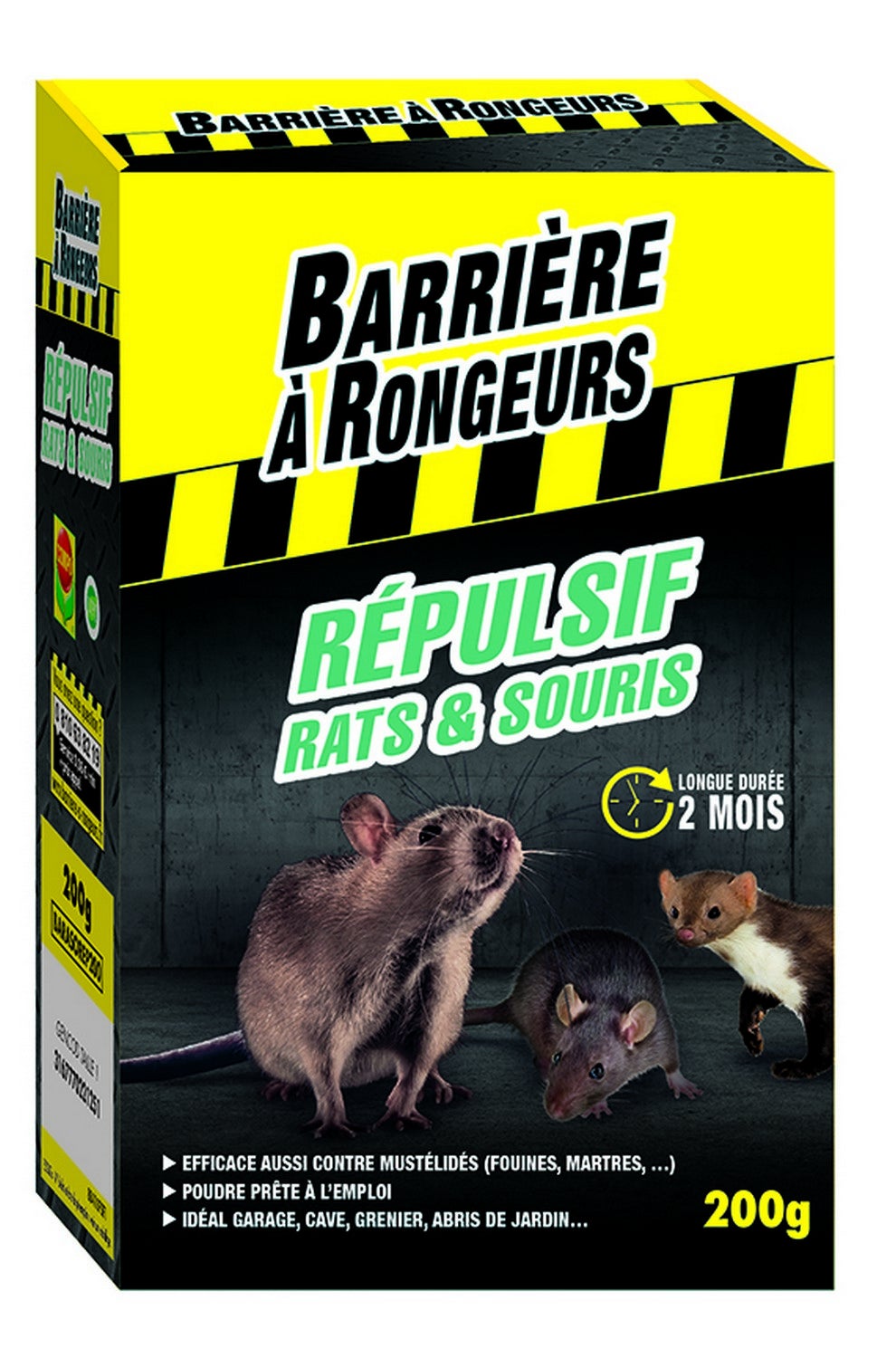 Repulsif rats et souris poudre 200g | Leroy Merlin
