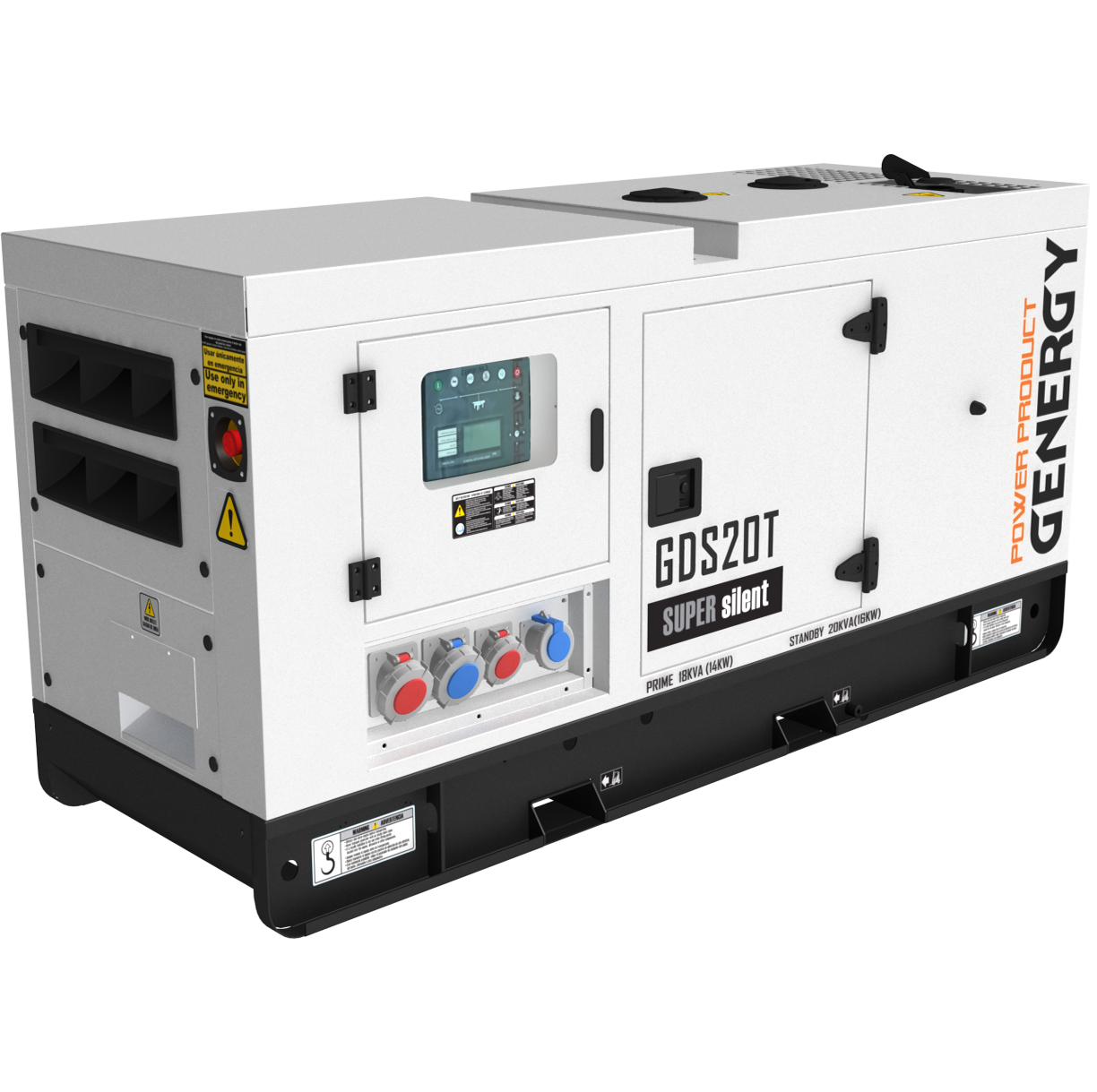 Grupo electrógeno diesel GENERGY GDS20T 400V, PRP18Kva LPT20Kva ...