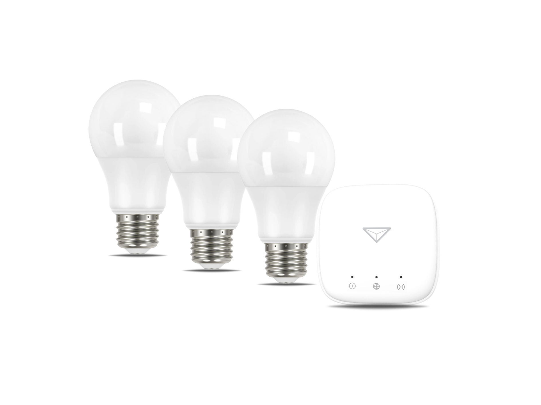 Kit de démarrage 3 ampoules E27 connectées avec box Enki Connect ...