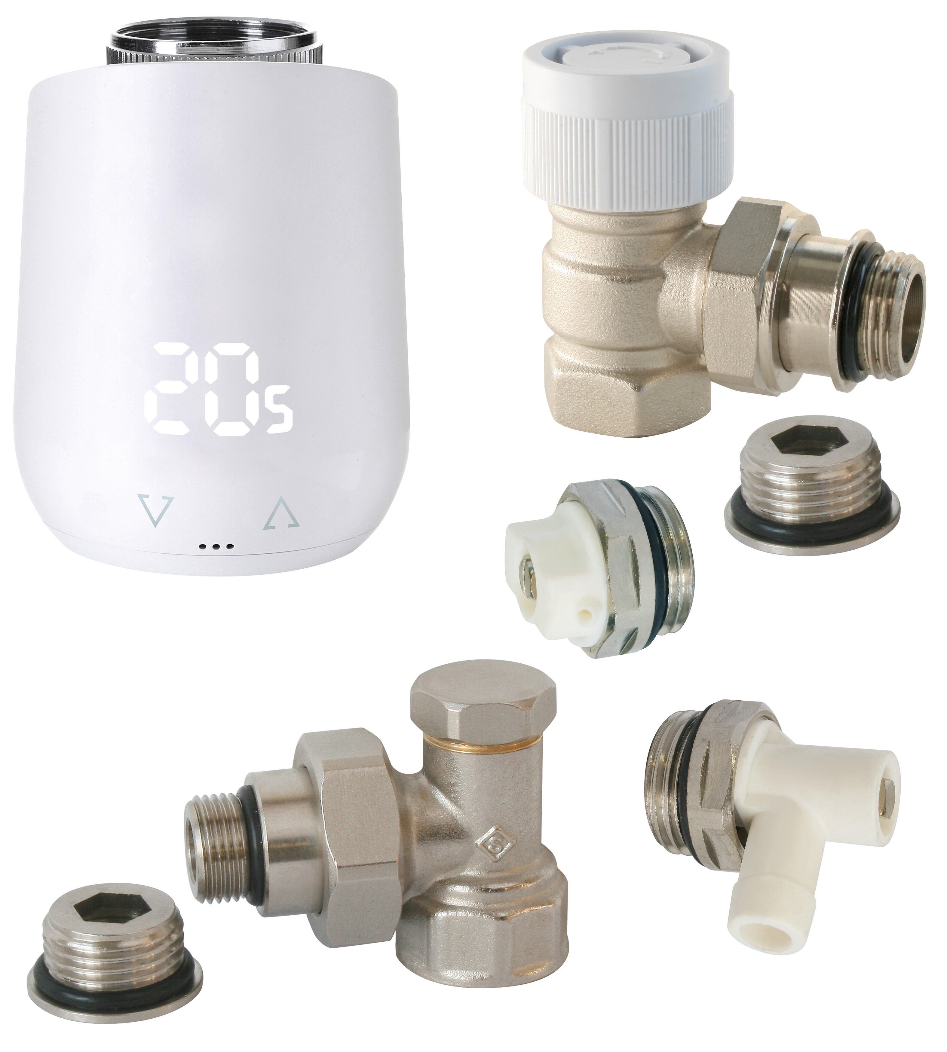 Kit corps et robinet thermostatique connecté femelle m30 x 1.5 pvc ...
