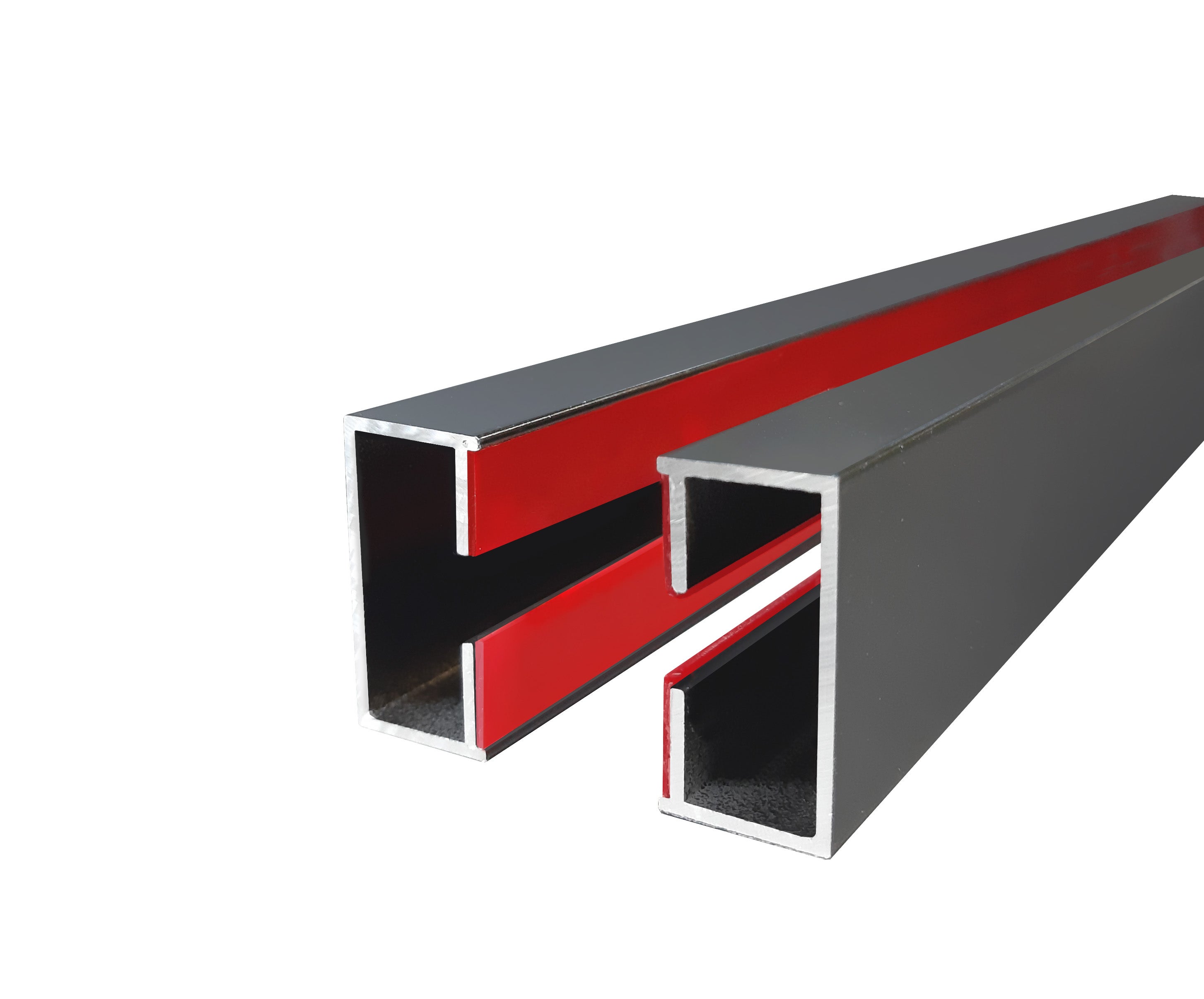 Perfil decorativo de aluminio color negro de 25x13mm y 125cm de largo ...