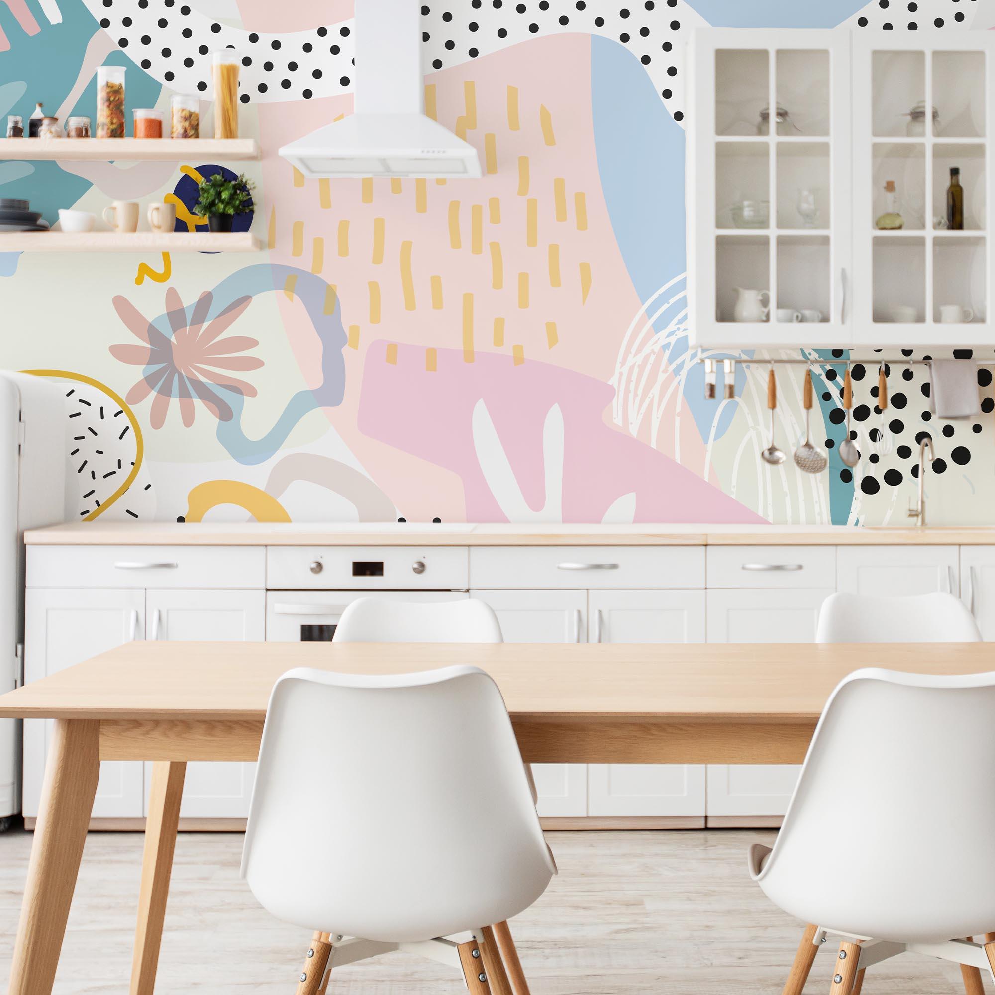 Mural pvc abstracto Sandy multicolor de 132 x 260 cm MOTIF | Leroy Merlin