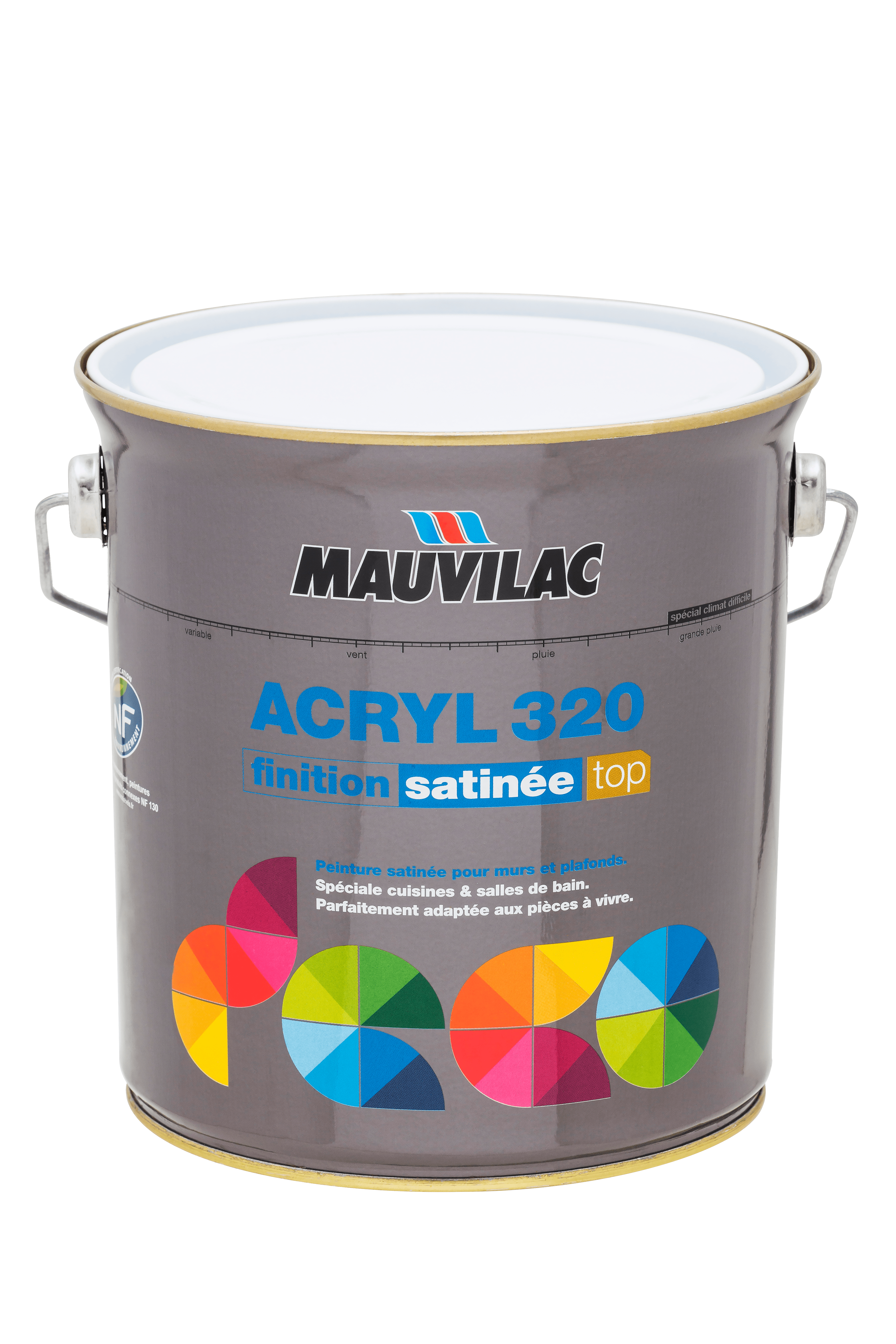 Peinture Acryl 320 Satin 2,5L Vert Cardamone | Leroy Merlin