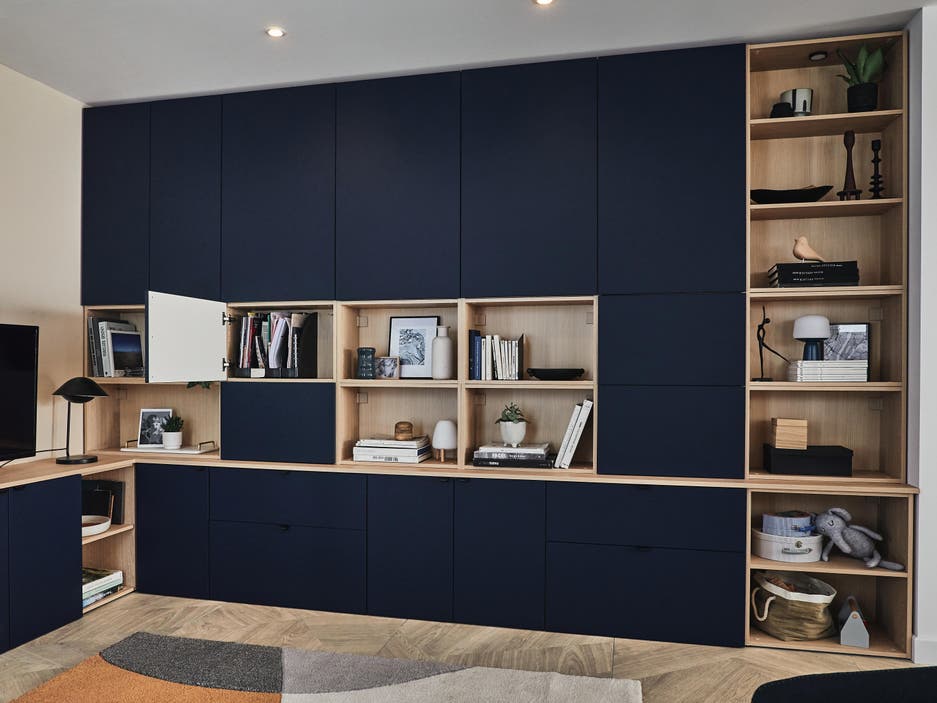 Aménager un meuble de rangement moderne pour un salon | Leroy Merlin