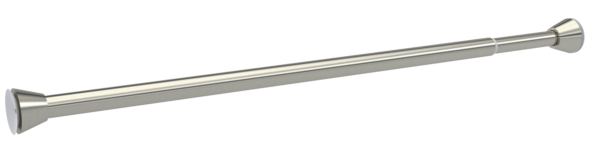 Kit de tringle à rideaux Pression Diam.20 mm nickel brossé 80 à 125 cm ...