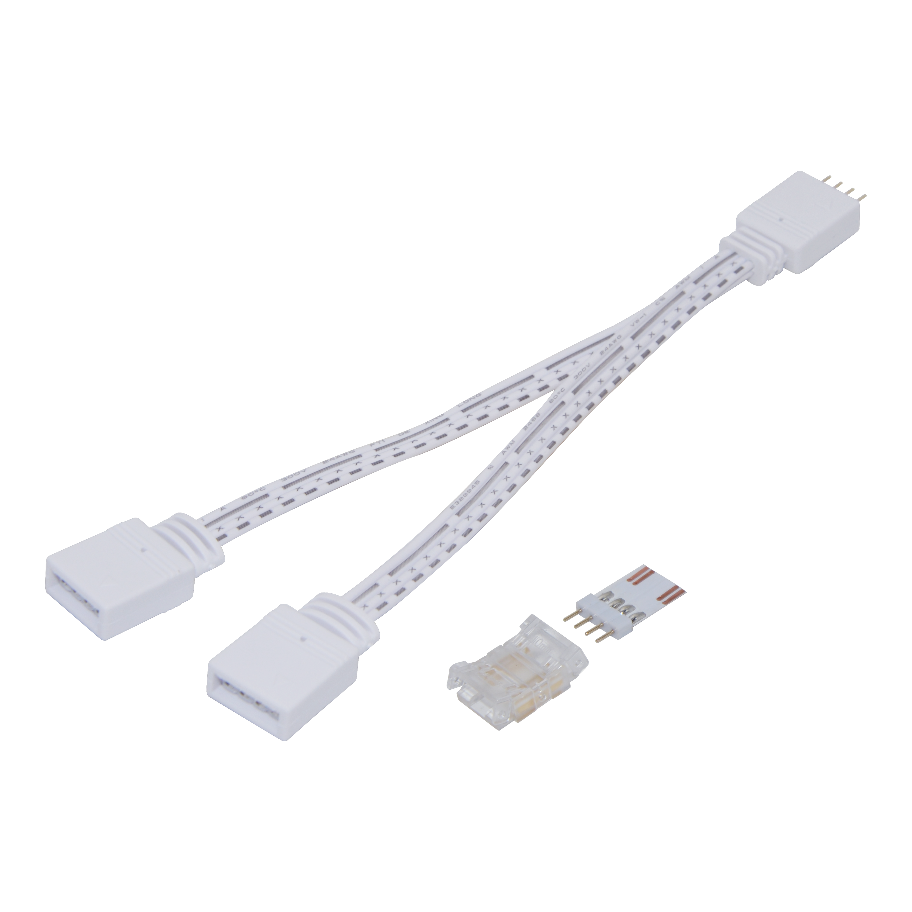 Lot de 1 connecteur Y + 1 plat pour Ruban LED Cutflexi ou Albo INSPIRE ...