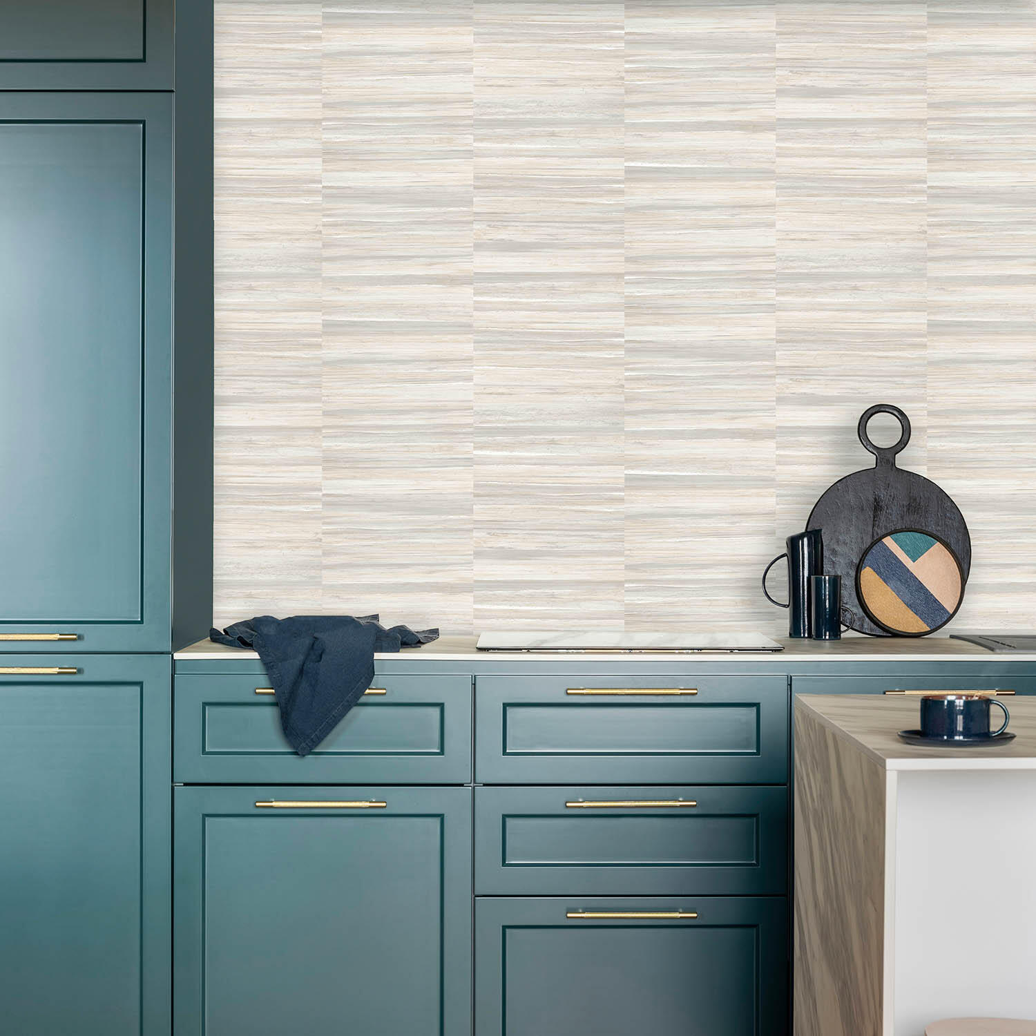 Papier peint intissé Harry rowan gris clair, mica | Leroy Merlin