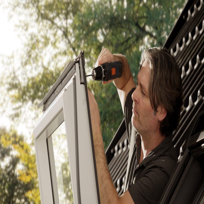 Store extérieur de fenêtre VELUX pare-soleil électrique noir MML MK08 ...