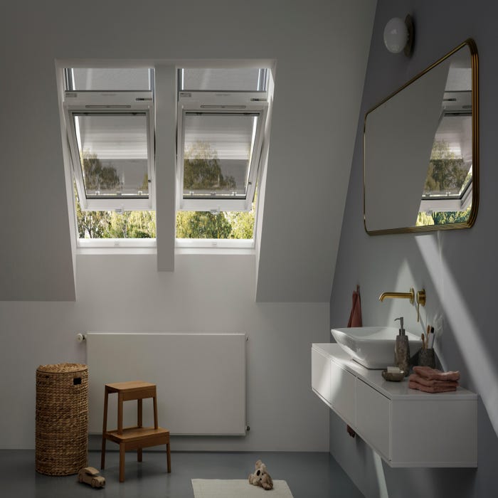 Store pour fenêtre de toit VELUX pare-soleil électrique noir MML CK02 ...