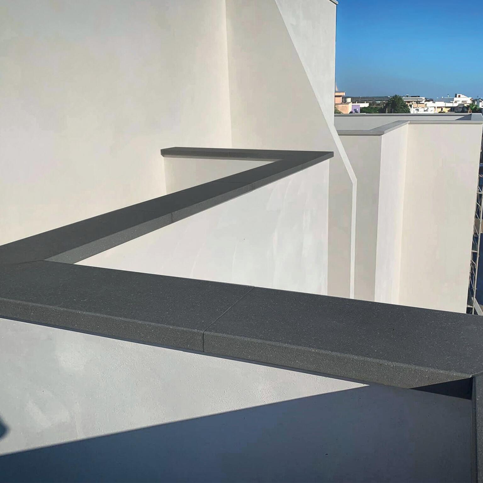 Couvre mur plat en béton noir H.5 x l.30 | Leroy Merlin