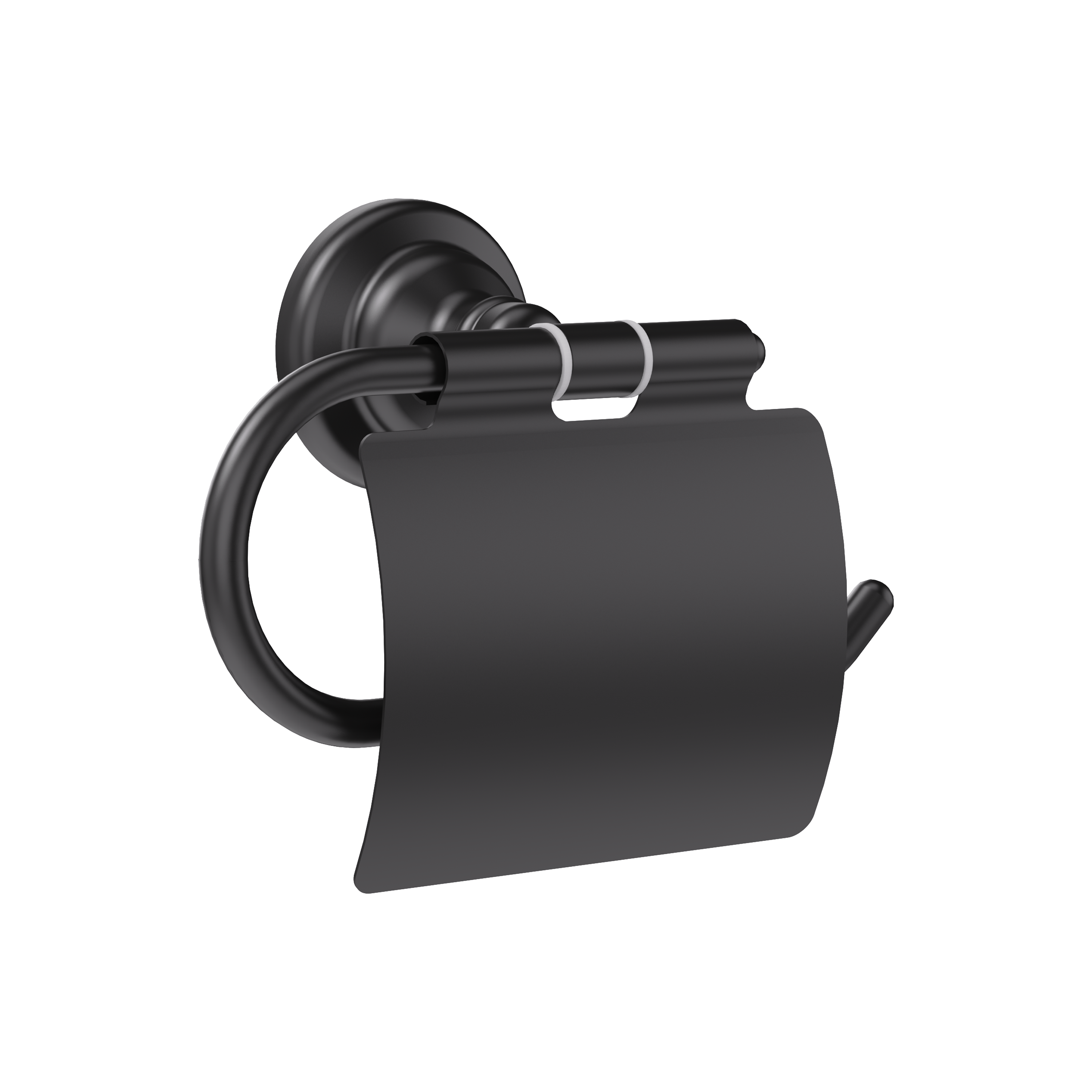 Uchwyt na papier toaletowy Charm Czarny Sensea - Leroy Merlin