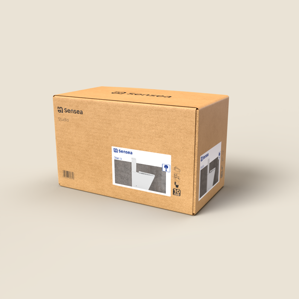 Pack WC SENSEA STUDIO con tapa amortiguada blanco | Leroy Merlin