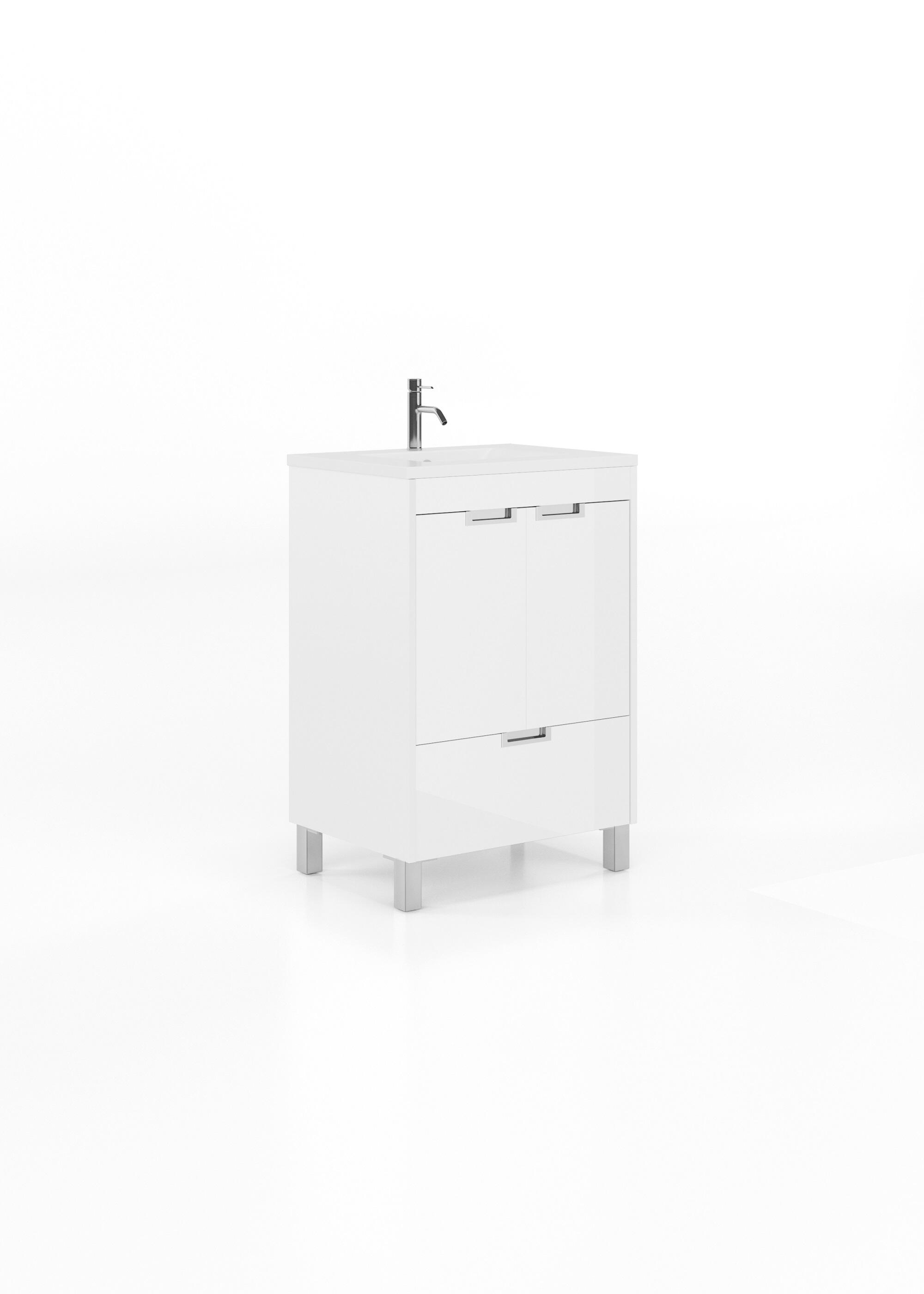 Mueble de baño Carol blanco 60x45 cm (lavabo no incluido) | Leroy Merlin