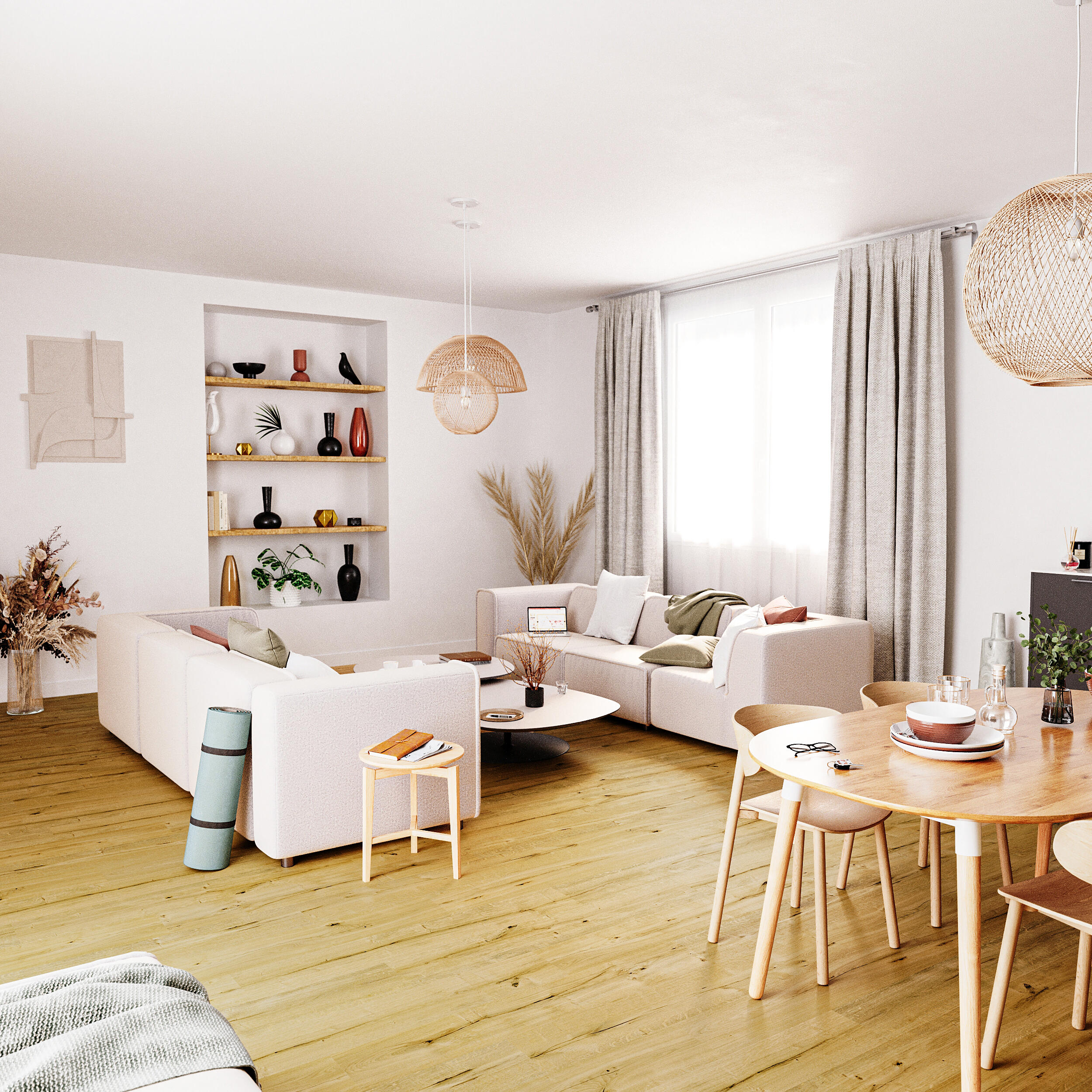 Podłoga w salonie - Leroy Merlin