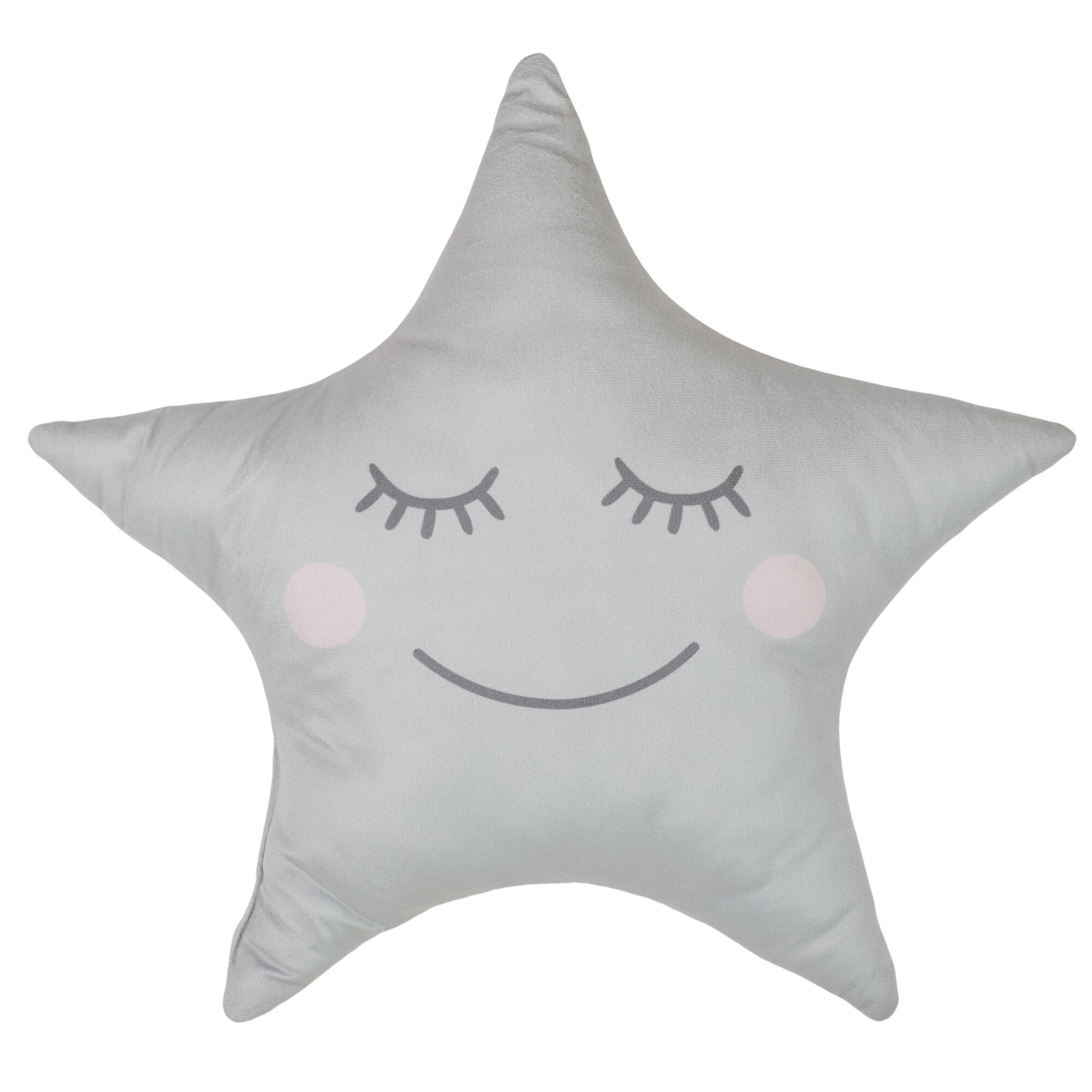 Cojín decorativo Estrella poliéster gris | Leroy Merlin