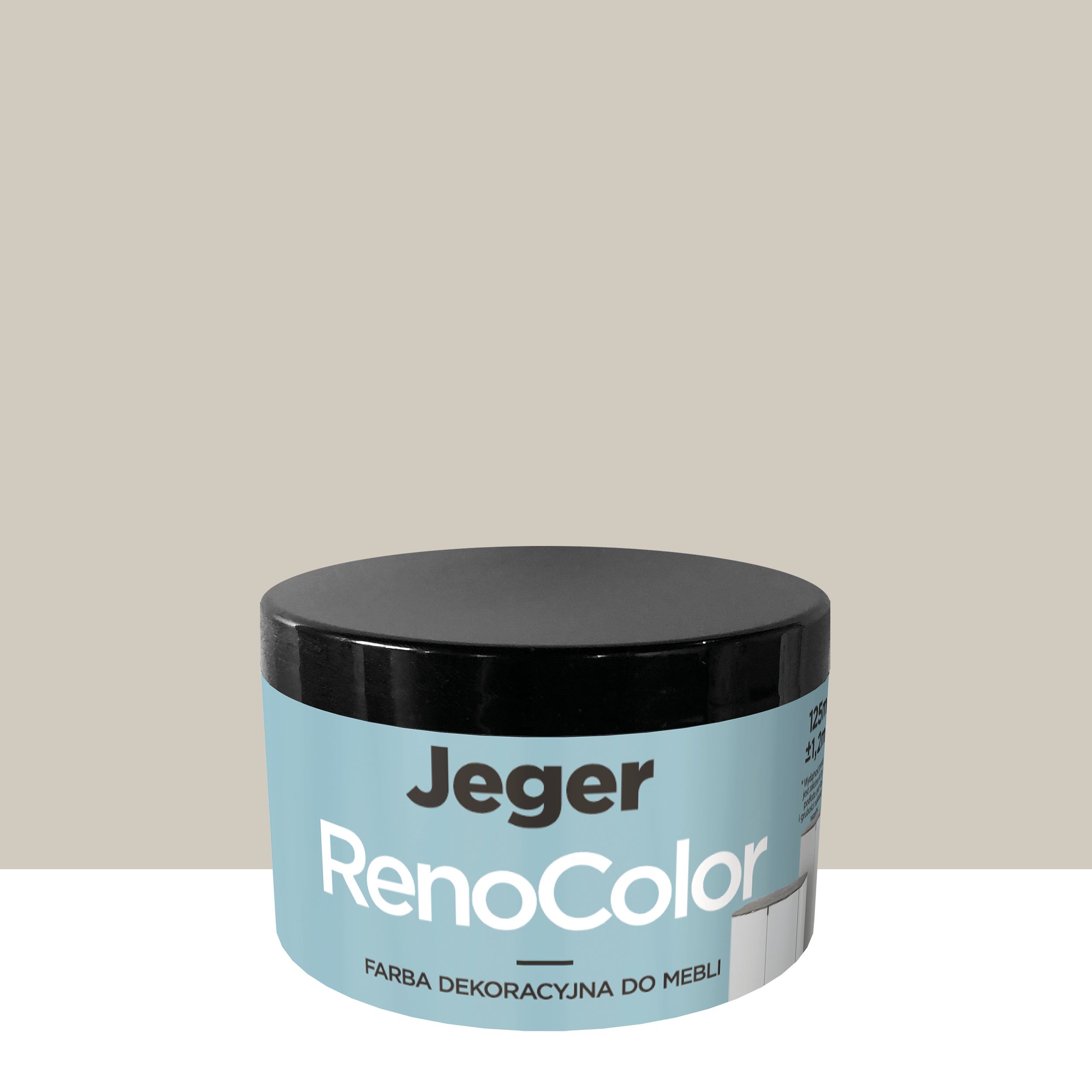 Farba do mebli RenoColor 0.125 l Ciepły szary Jeger - Leroy Merlin