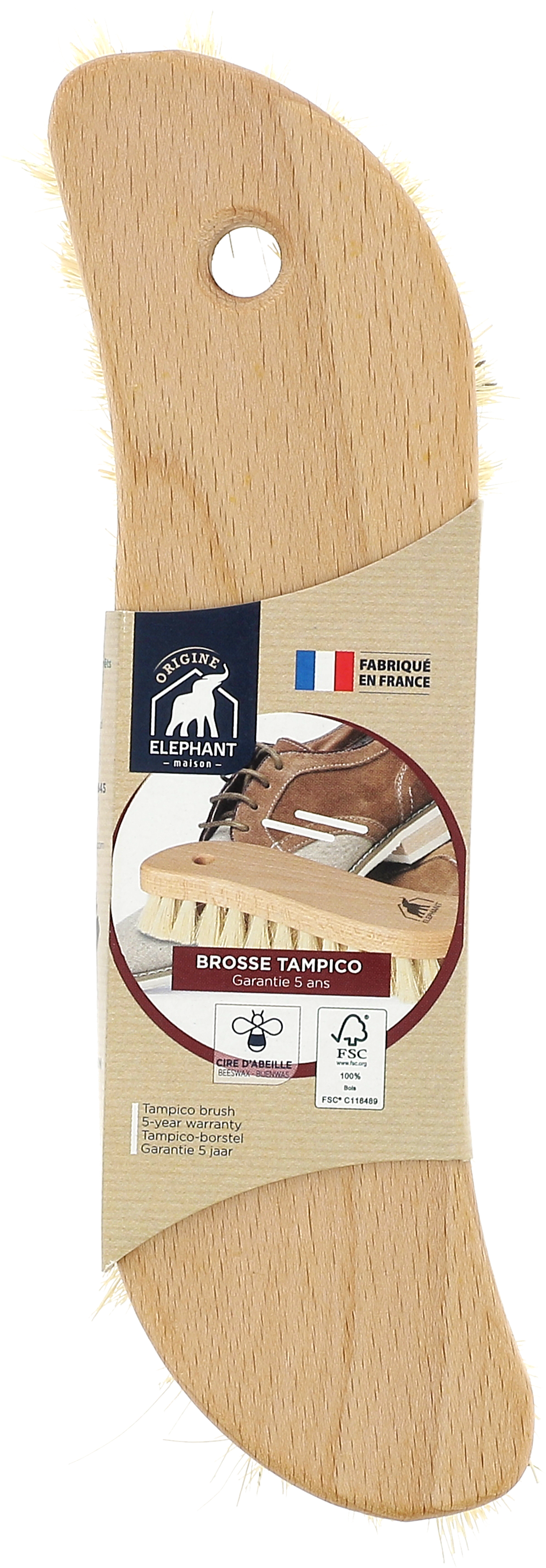 Brosse à main bois ELEPHANT Courbée | Leroy Merlin