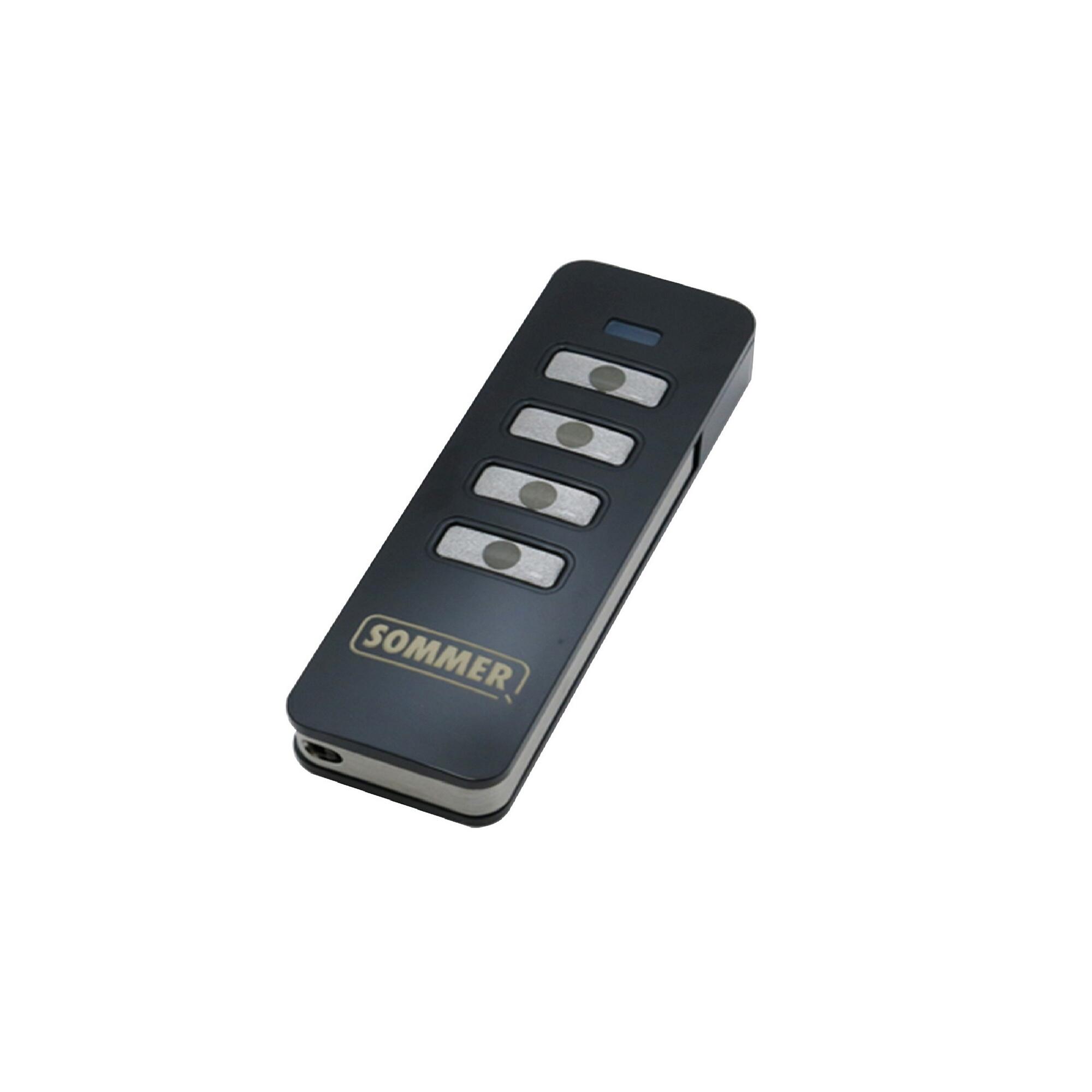Telecomando Rolling code SOMMER 4CH SO/4013 in abs nero 433.92 MHZ 4 ...