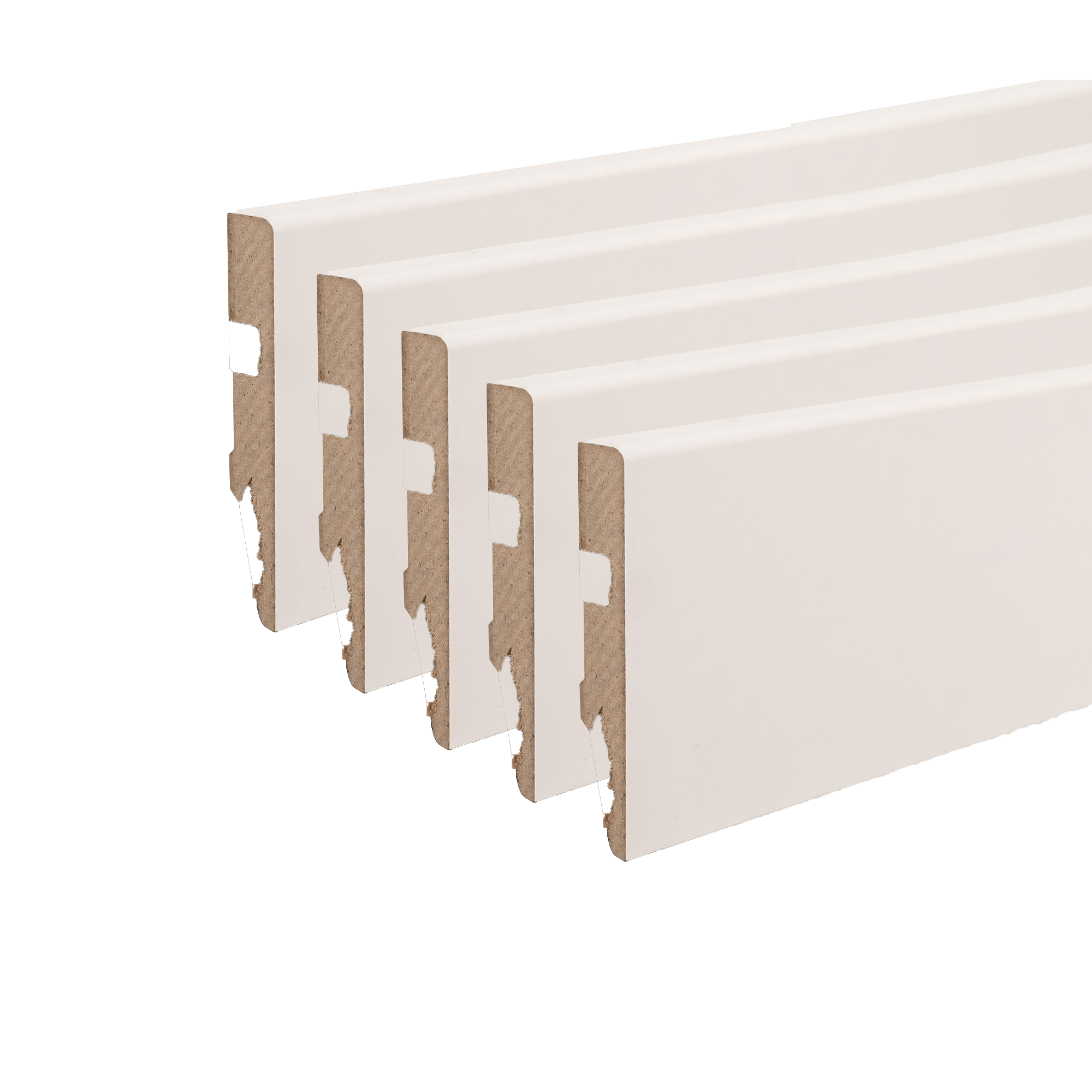 Lot de 5 plinthes mdf, blanches, H. 7.8 x L. 2.4 m, Ep.12 mm ARTENS ...