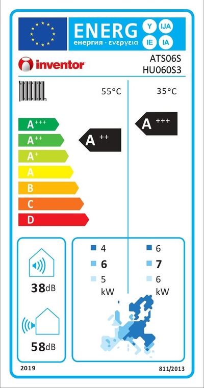 Aerotermia calefacción bibloc Inventor Matrix split ATS06S 6 kW r32 ...