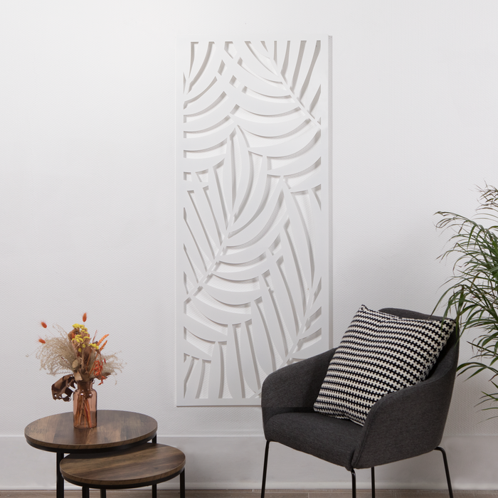 Panel translúcido Nature de acero blanco 60 x 150 cm | Leroy Merlin