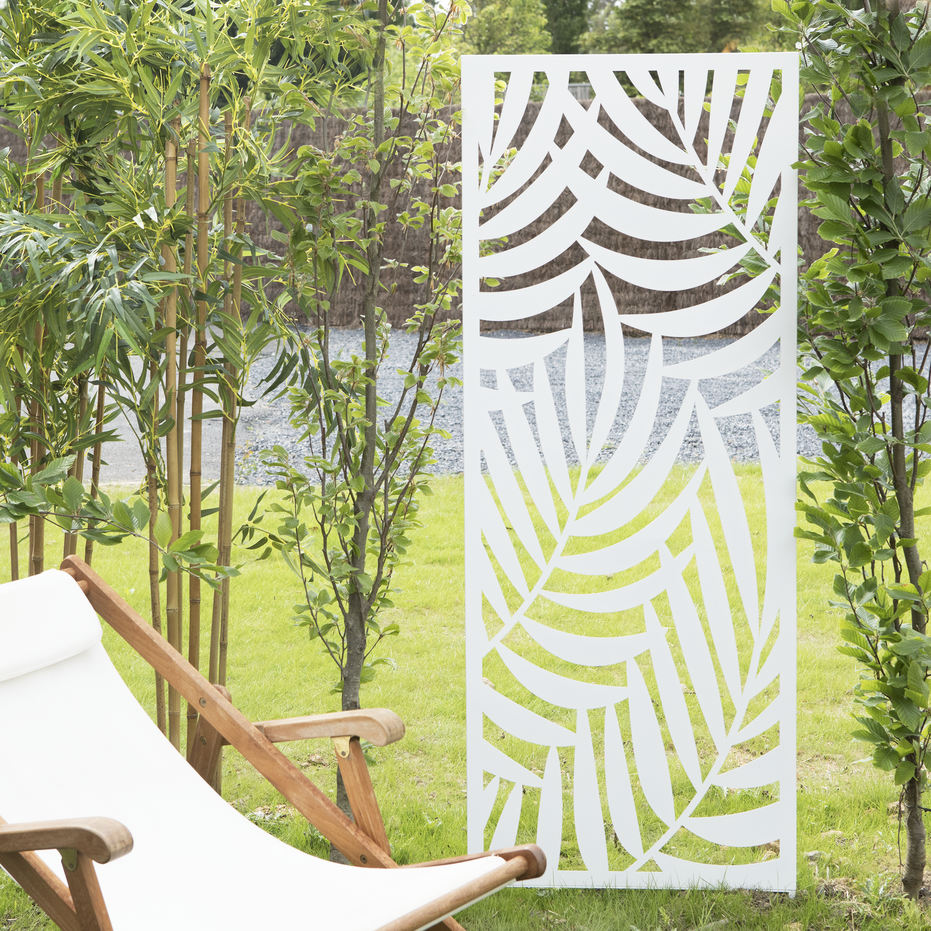 Panel translúcido Nature de acero blanco 60 x 150 cm | Leroy Merlin