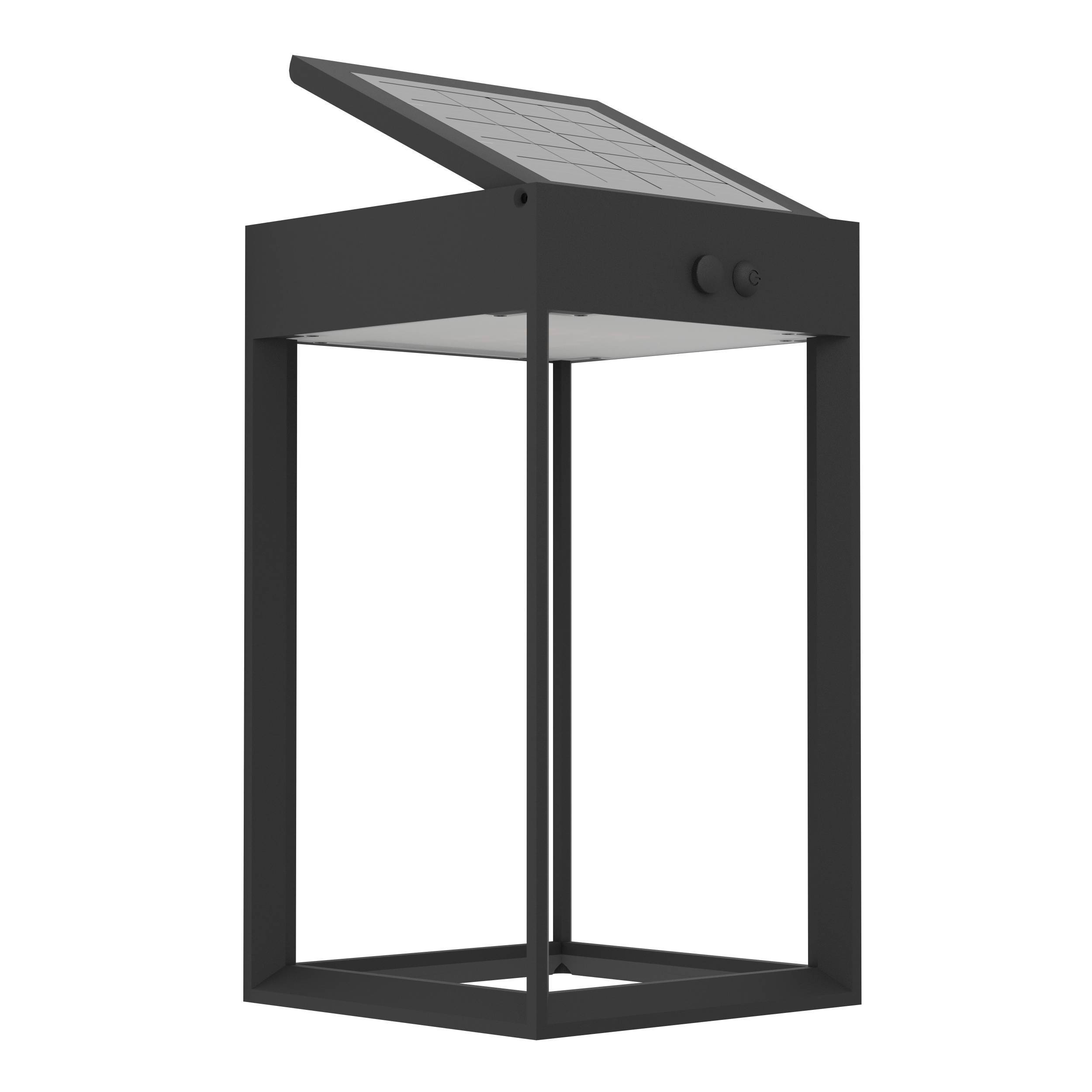 Applique solaire avec détecteur Suzzara 800 Lumen, blanc neutre, noir ...