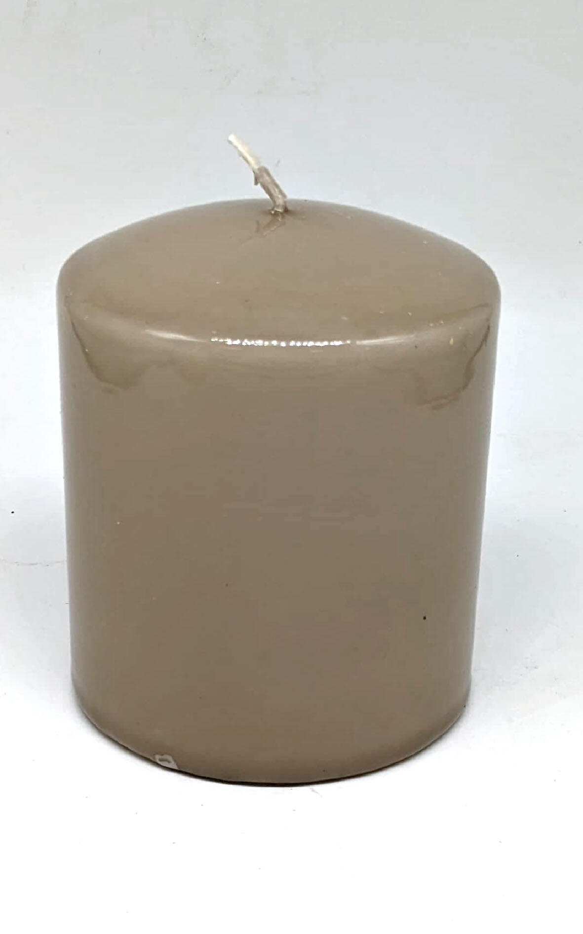 Candela essenza non profumata H 10 cm tortora | Leroy Merlin