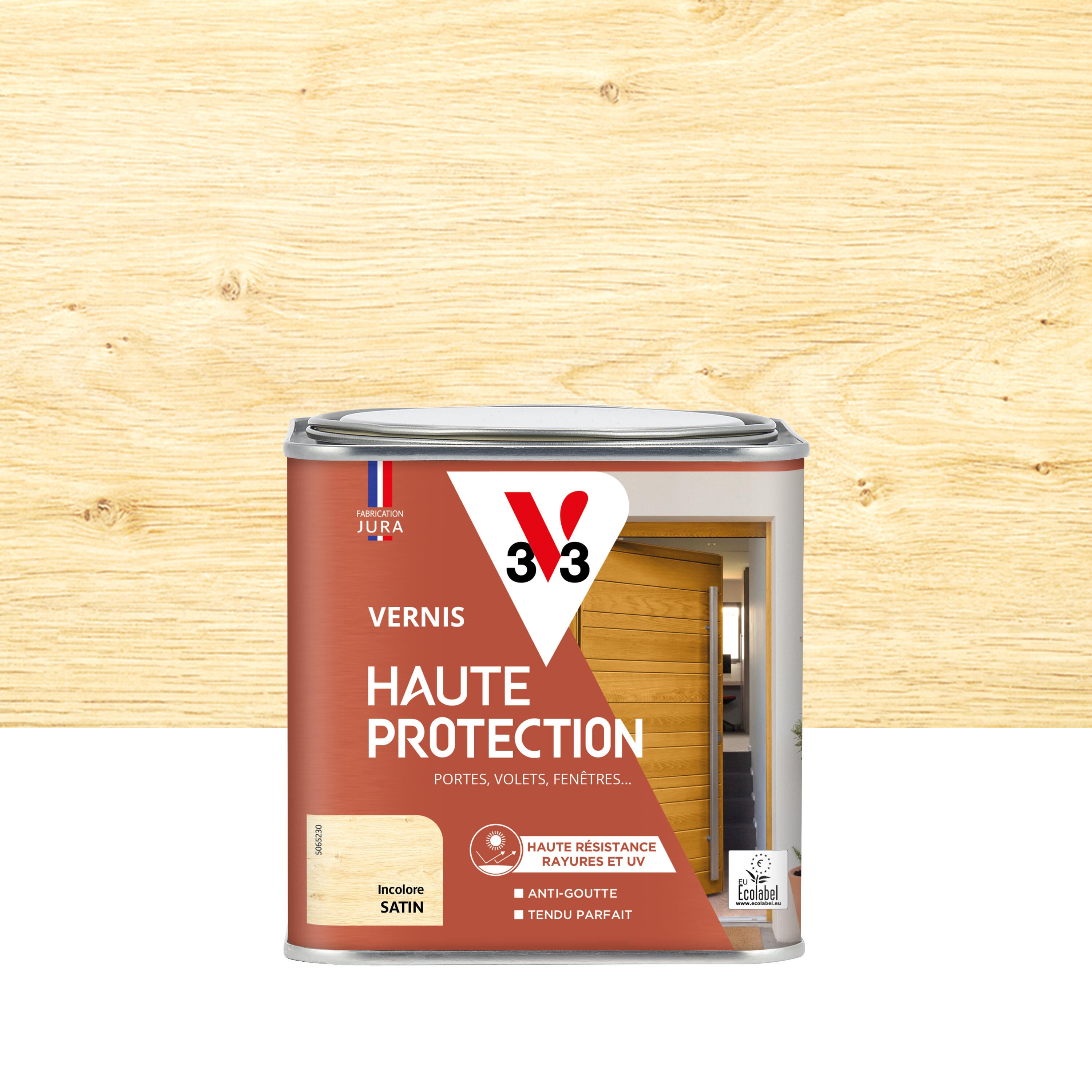 Vernis pour bois extérieur V33 Haute protection incolore satiné 0.5 l ...