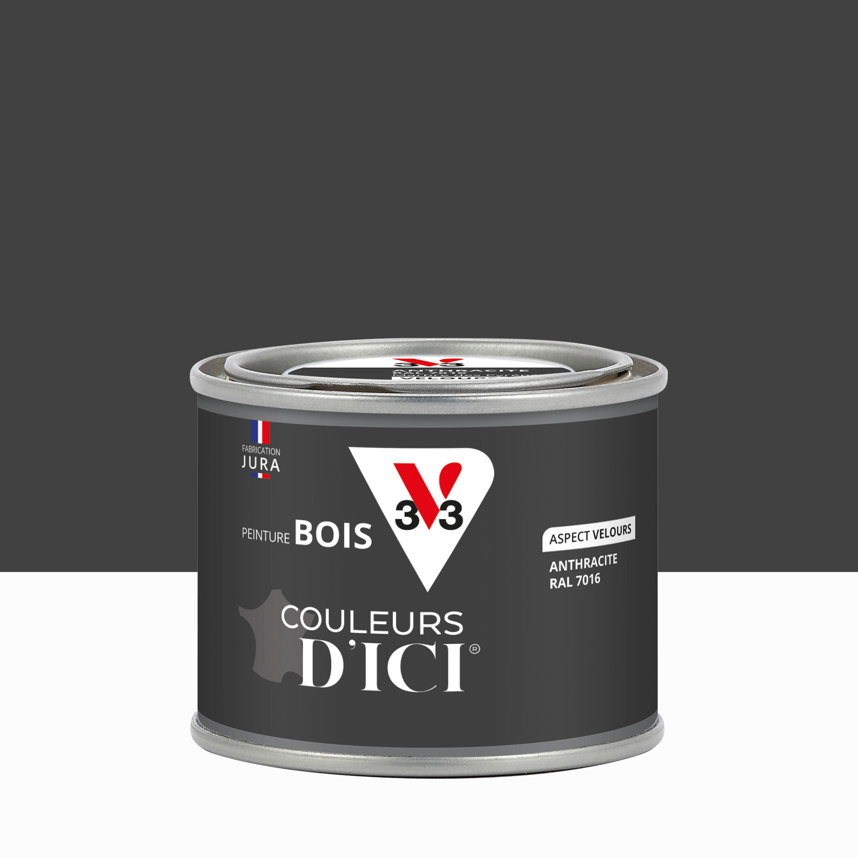 Peinture extérieure bois Couleurs d'ici ® V33 anthracite RAL 7016 ...