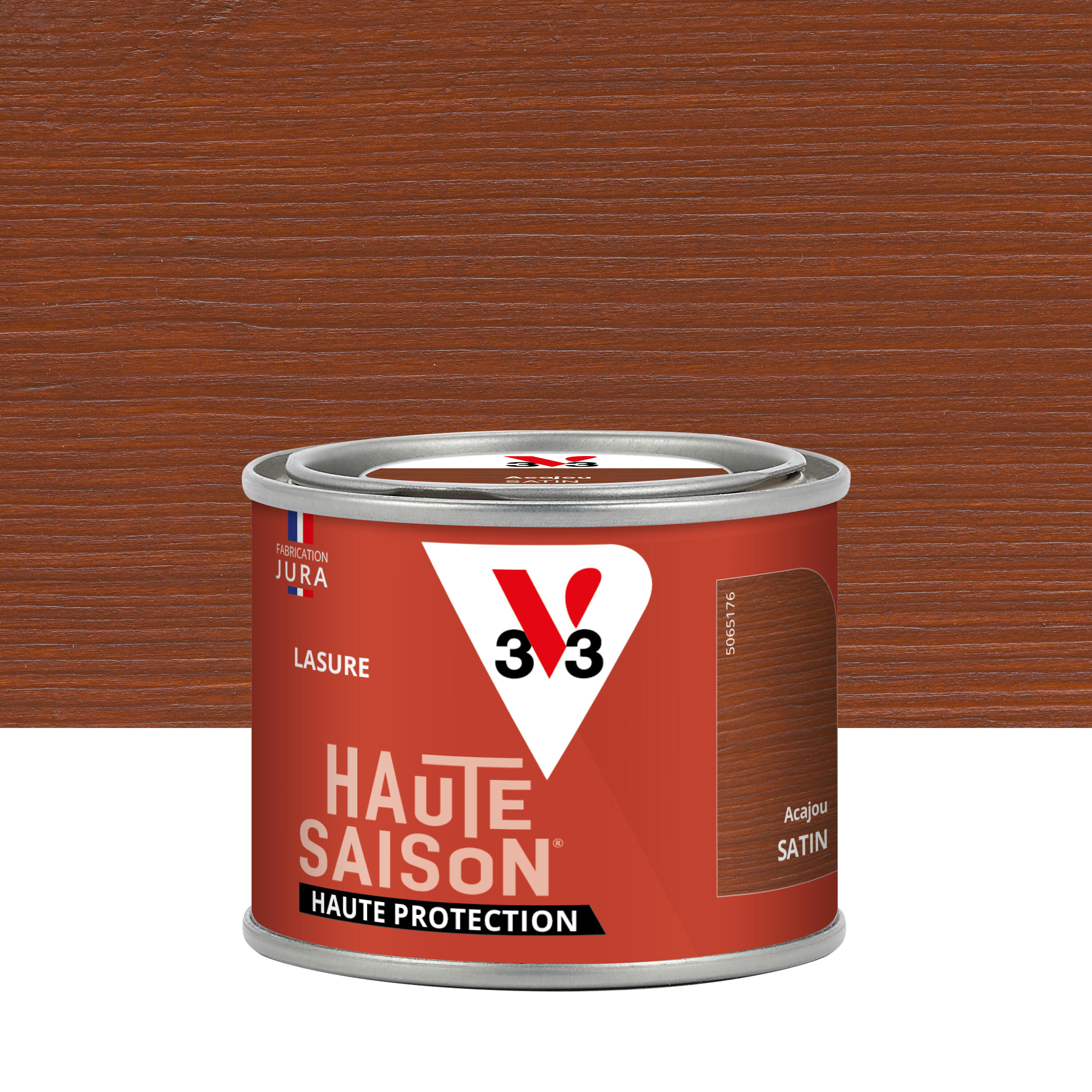 Lasure V33 Haute saison 8 ans acajou satiné 0.125 l | Leroy Merlin