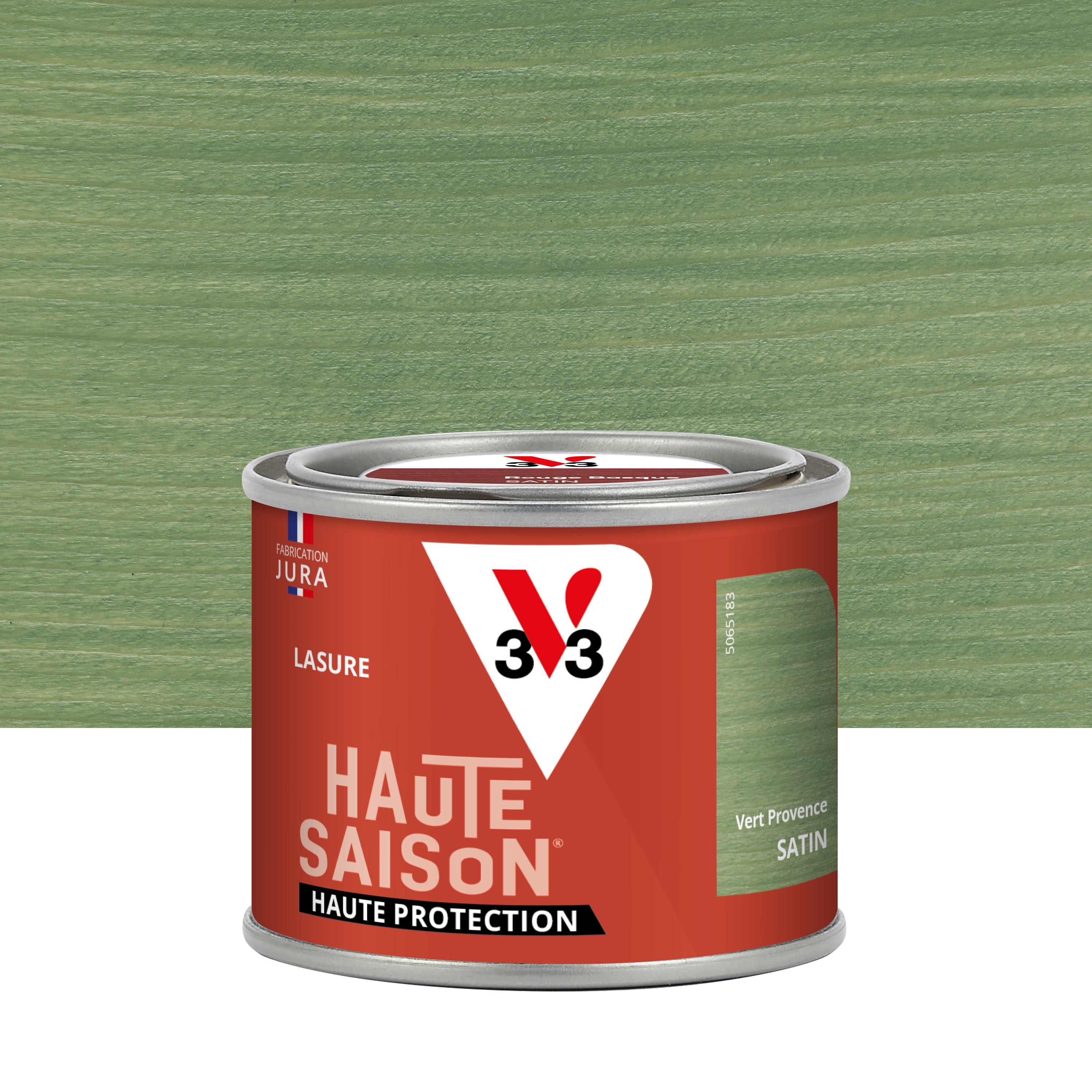 Lasure V33 Haute saison 8 ans vert provence satiné 0.125 l | Leroy Merlin