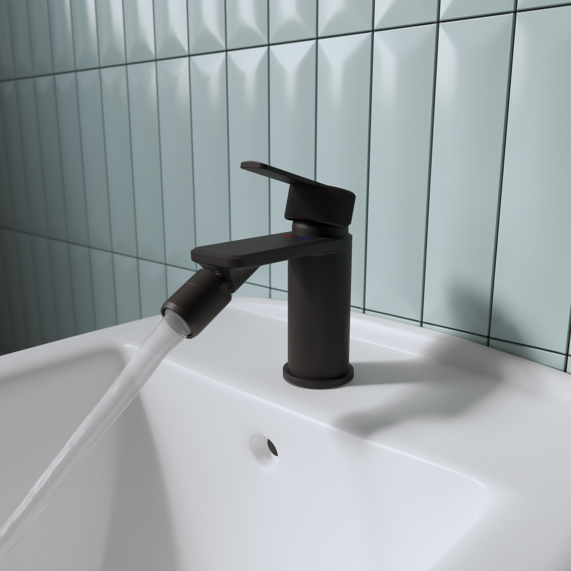 Grifo bidé Sensea Neo negro | Leroy Merlin