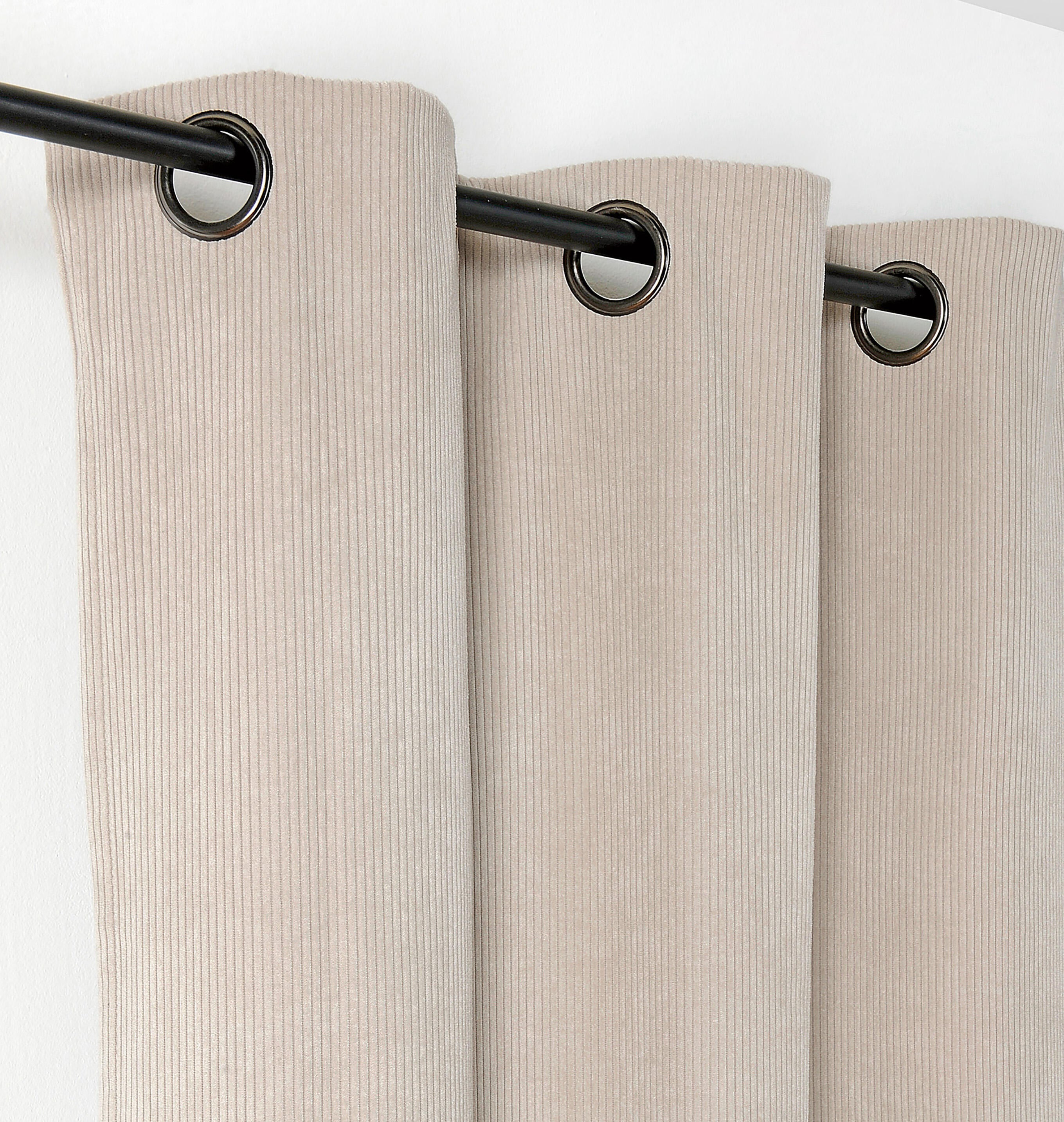 Rideau occultant thermique, Alberta, beige H.260 x l.140 cm | Leroy Merlin