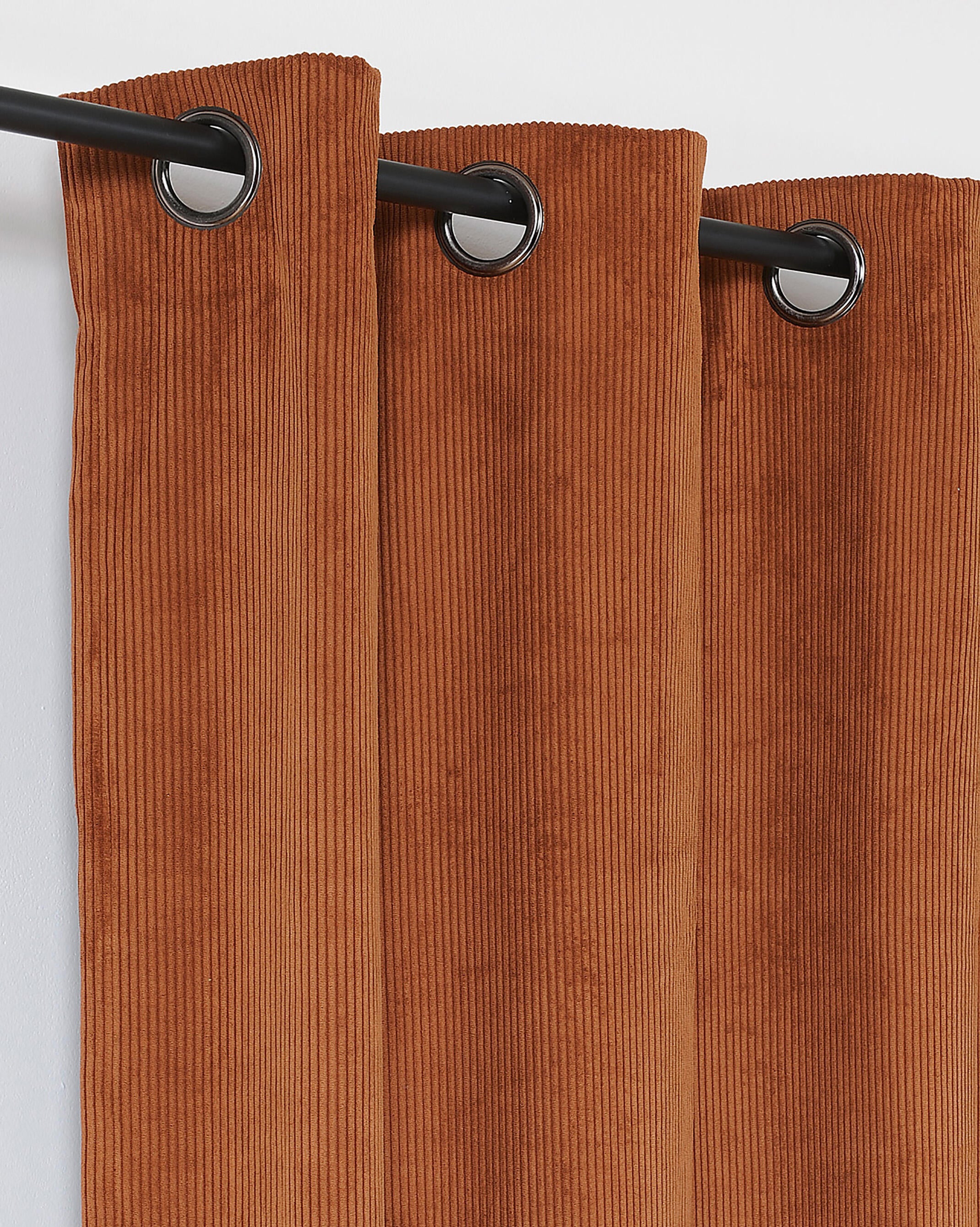 Rideau occultant thermique, Alberta, marron H.260 x l.140 cm | Leroy Merlin