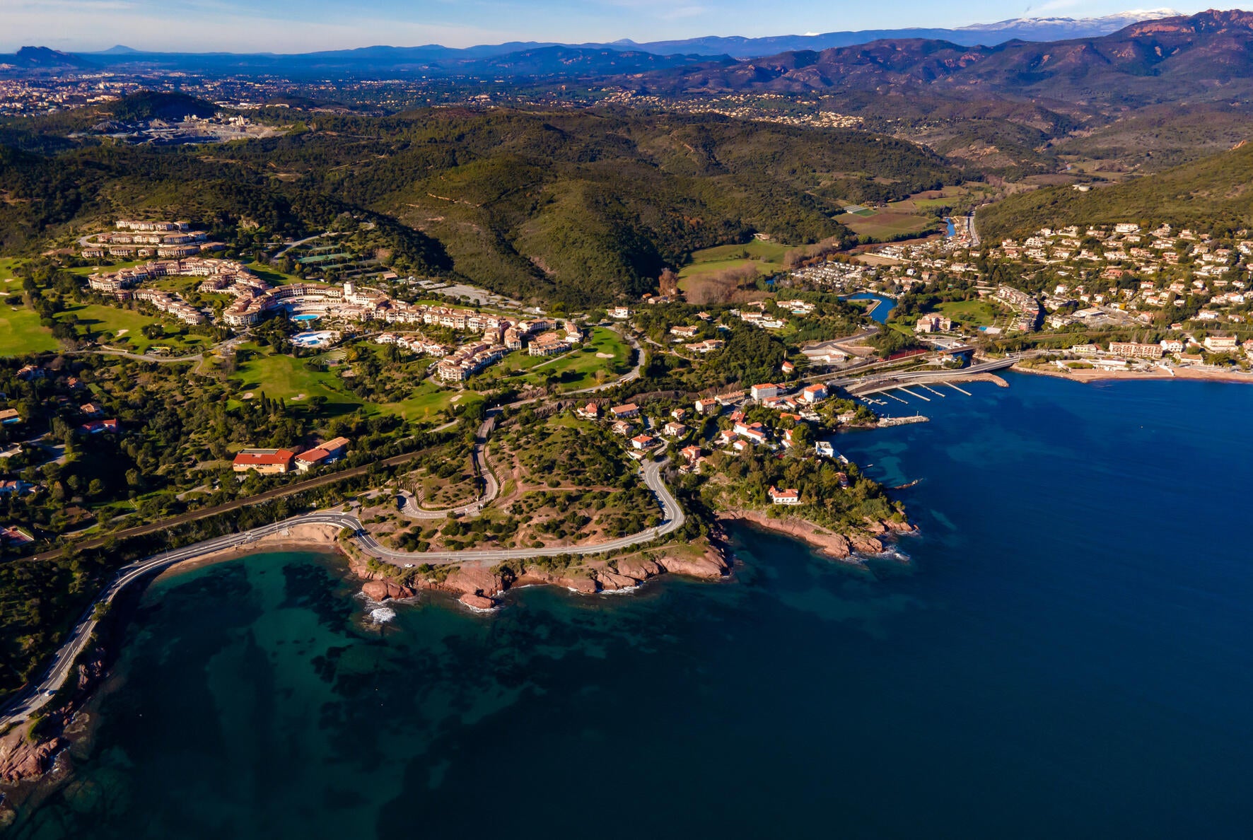 Toile AGAY VUE DE HAUT, multicolore CEANOTHE l.65 x H.45 cm | Leroy Merlin