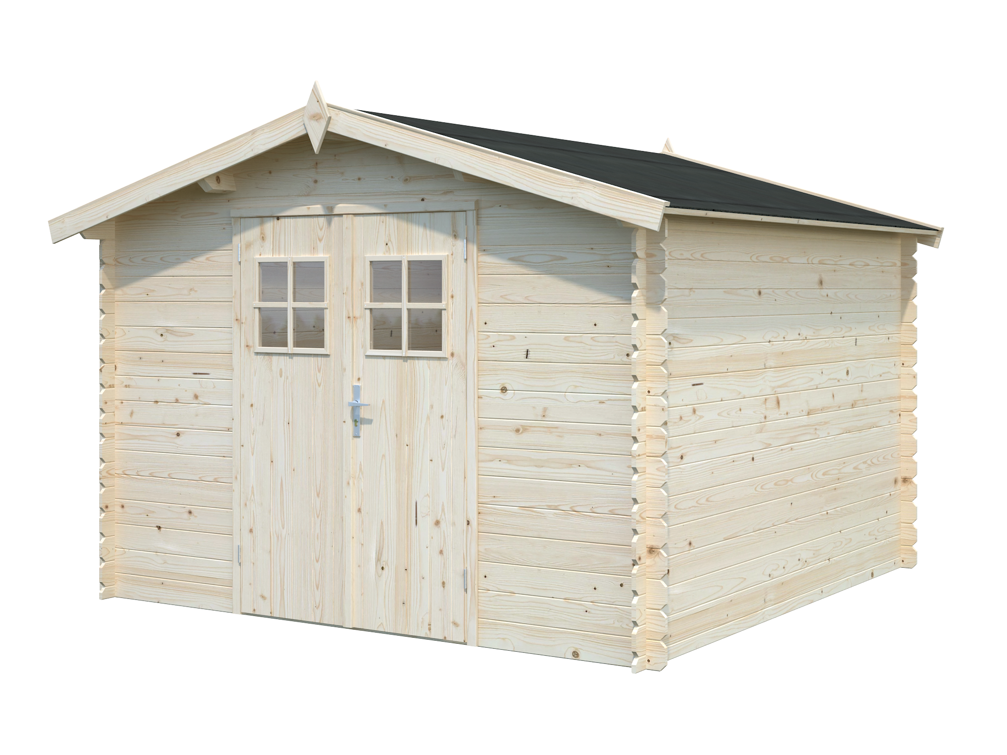Abri de jardin bois WHITEWOOD Ldd abri paris 19mm 7,6m² Ep.19 mm, 7.78 ...