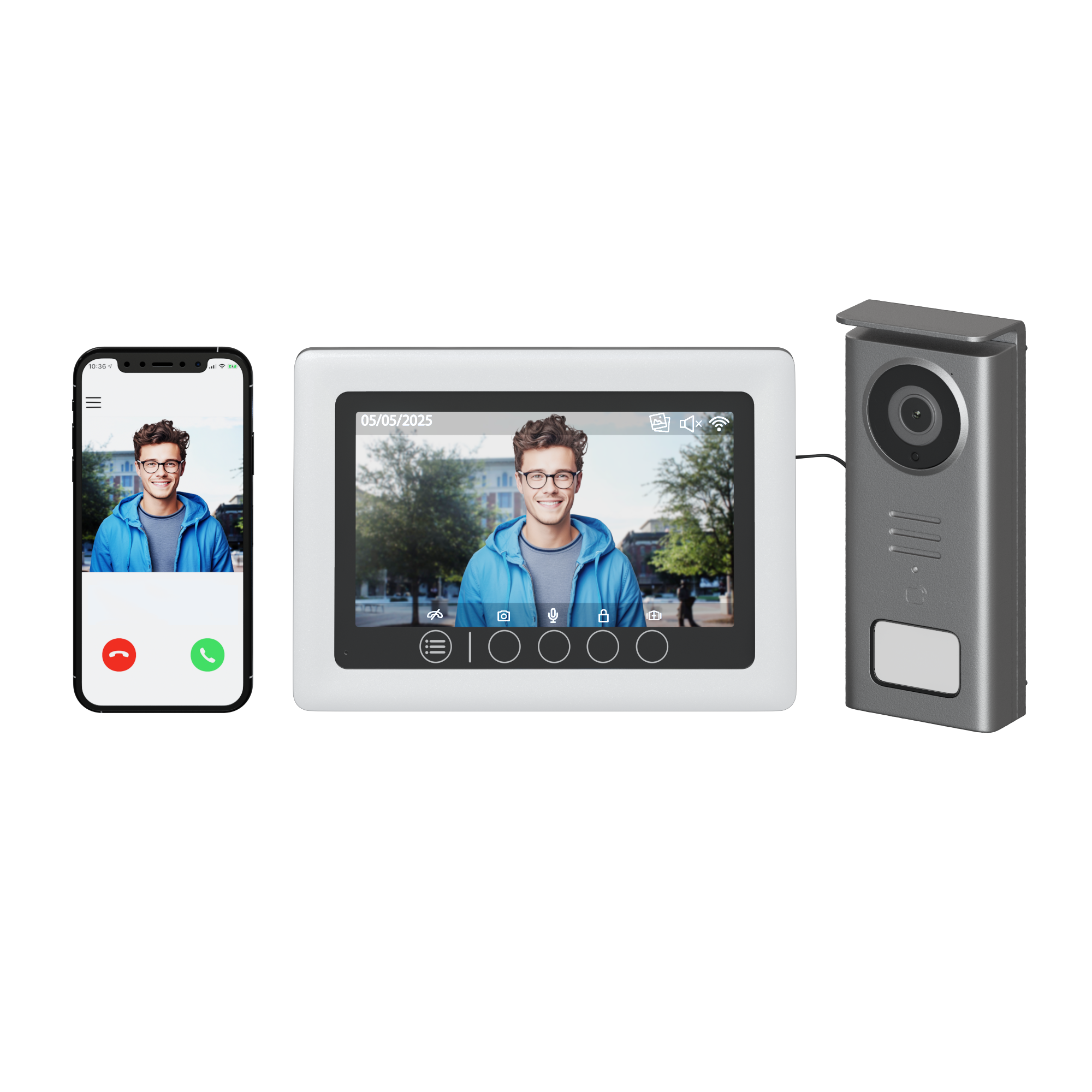 Videoportero cableado wifi LEXMAN 7” | Leroy Merlin