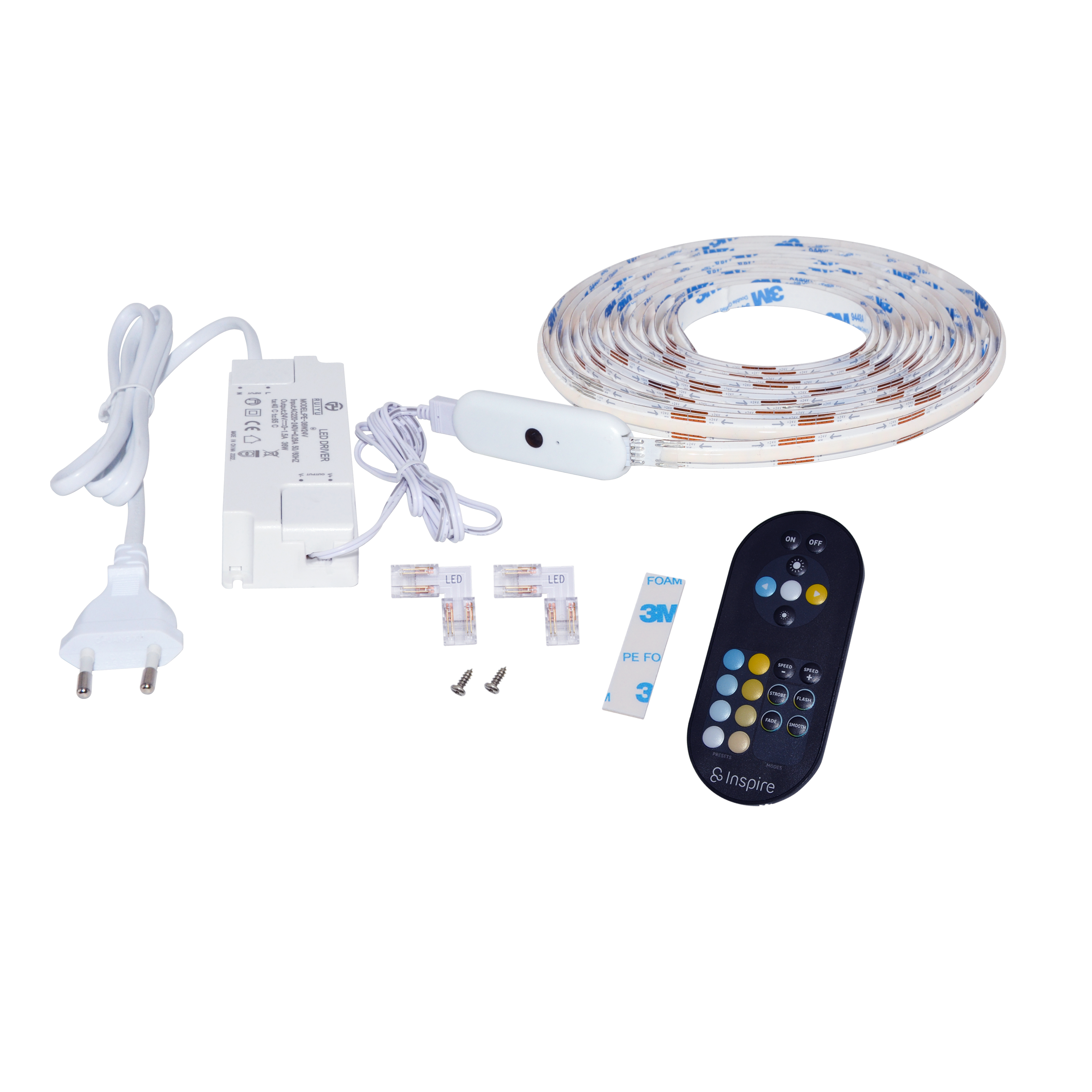 Kit ruban LED COB L.5 m, changement de blancs et d'intensité, Cutflexi ...