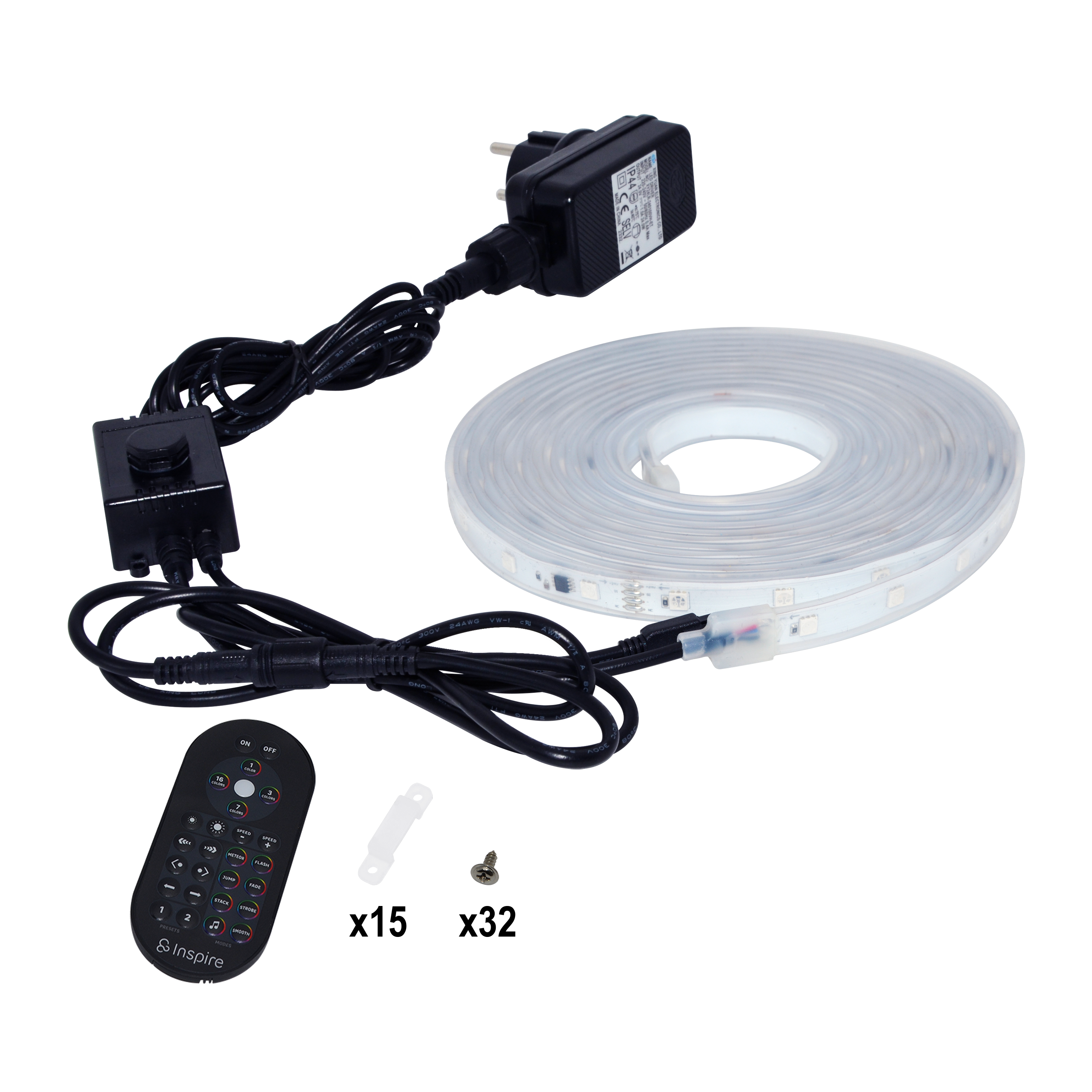 Taśma LED Ribbon RGB Seba 5 m IP44/IP65 Inspire - Leroy Merlin