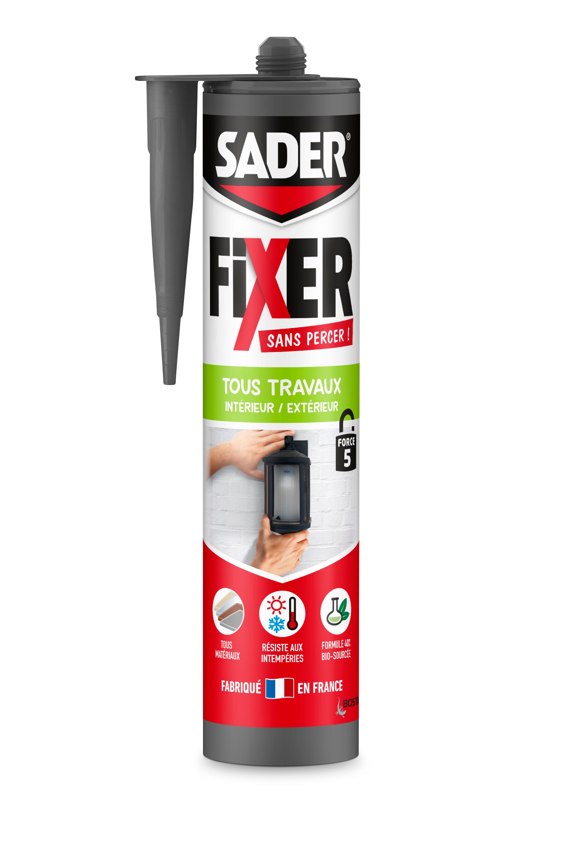 Colle de fixation MS polymère Fsp tous travaux SADER, 360ml blanc ...