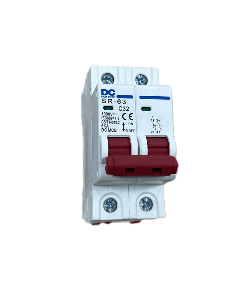 Interruptor magnetotérmico 16a 2p 1000v dc - lular