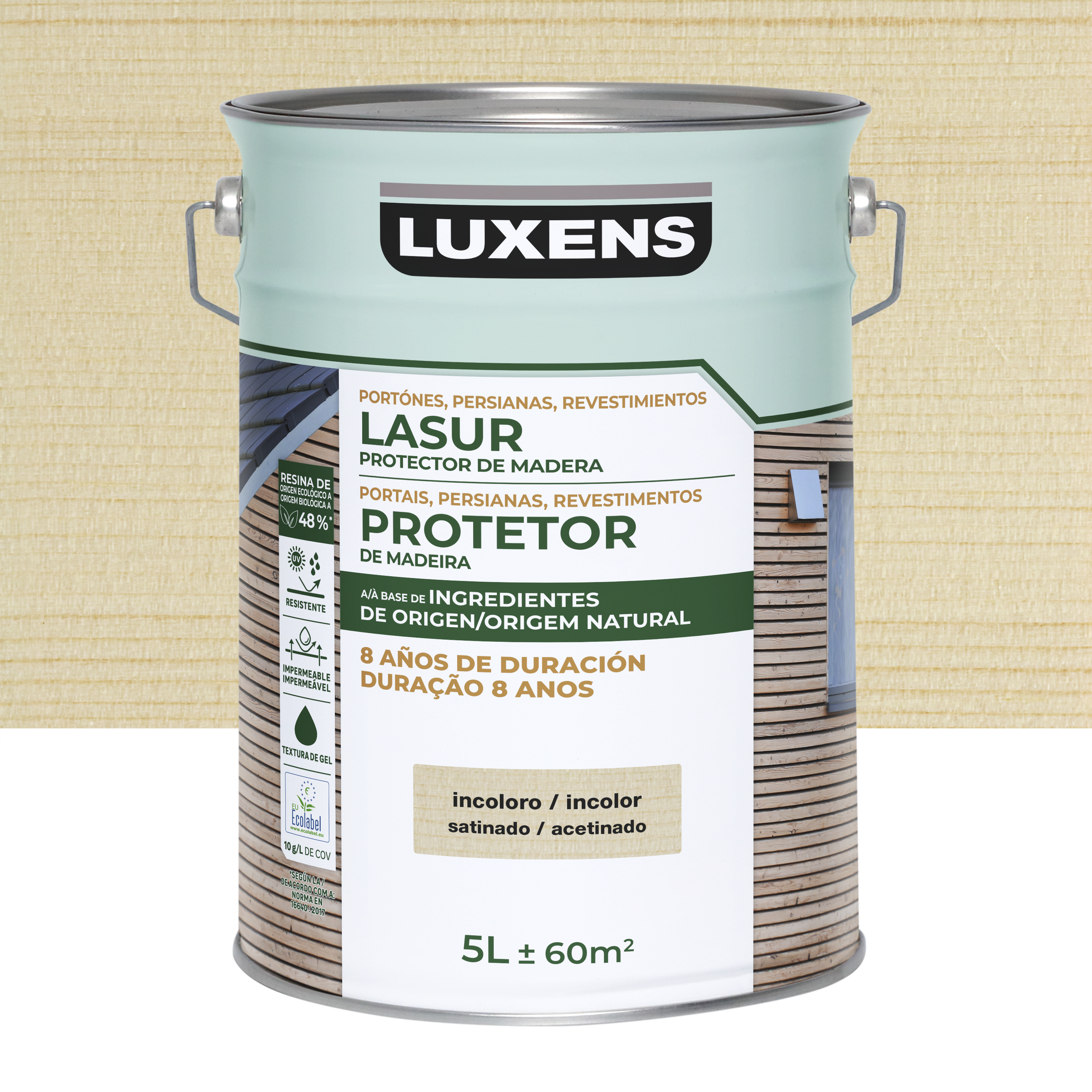Protector madera exterior color incoloro para caseta de jardín LUXENS ...